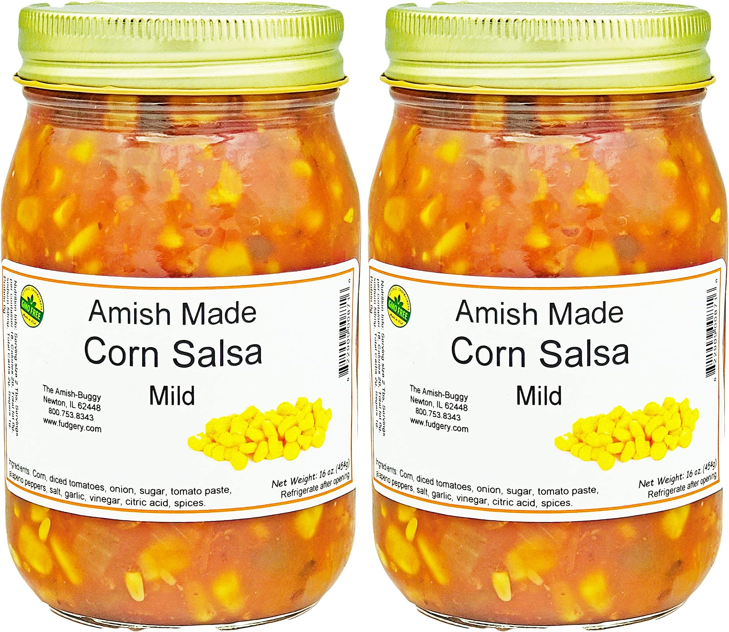 Amazon.com: Amish Salsa Mild Corn - 2-16 Oz Jars