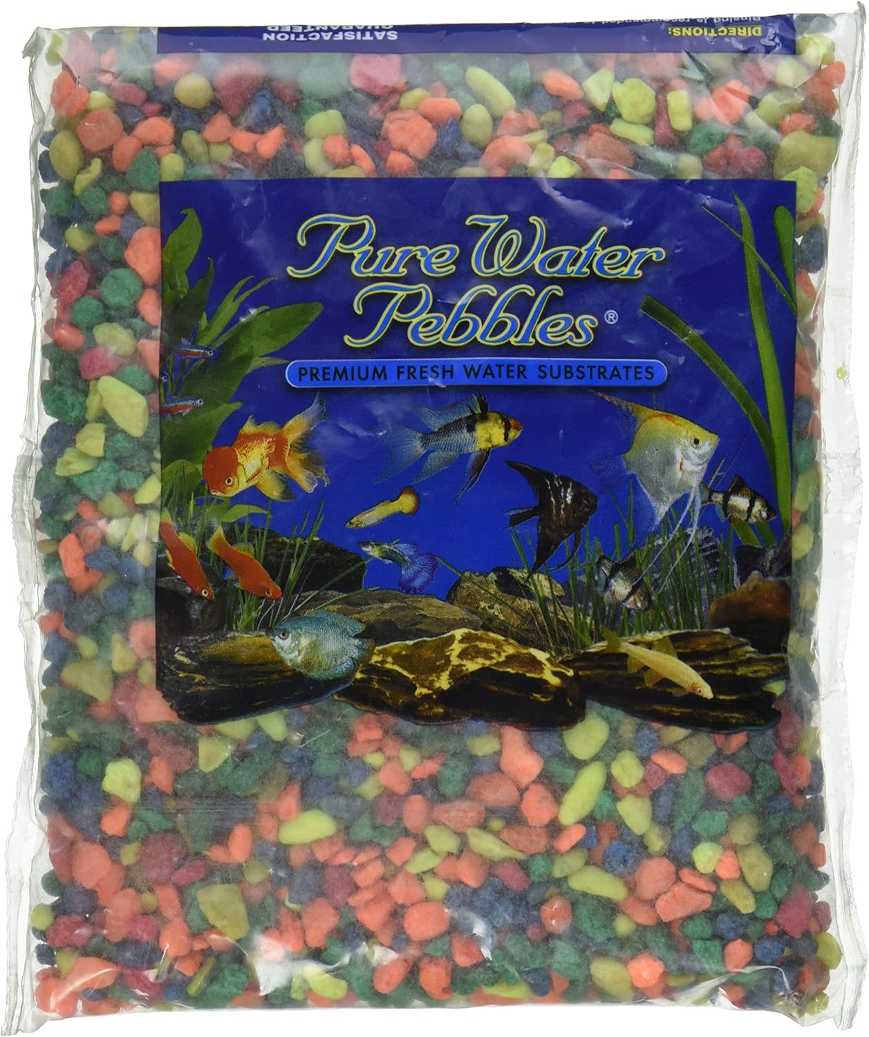 Amazon.com : Pure Water Pebbles Neon Rainbow Aquarium Gravel, 2 Lbs ...