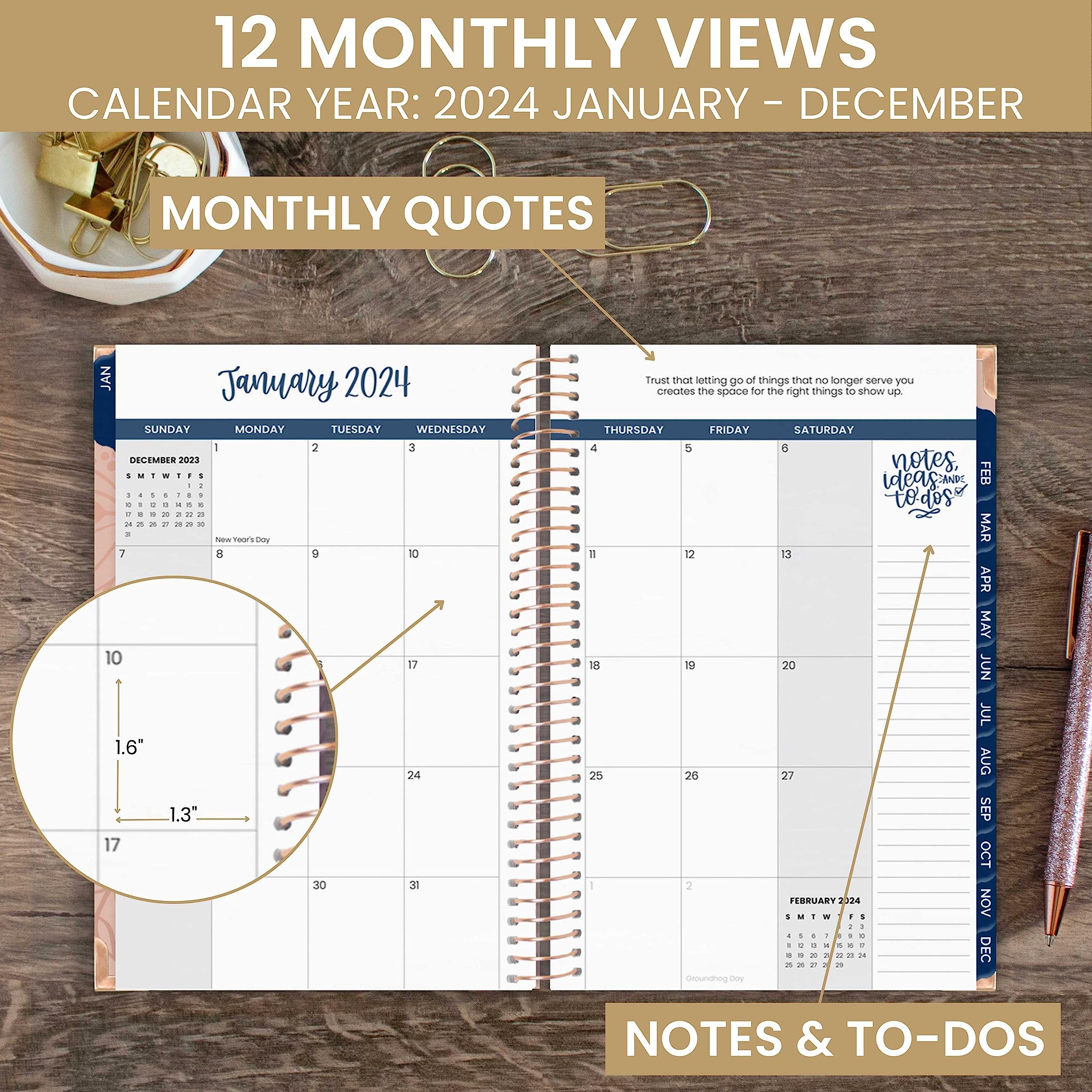 Snapklik.com : HARDCOVER Bloom Daily Planners 2024 Calendar Year Day ...