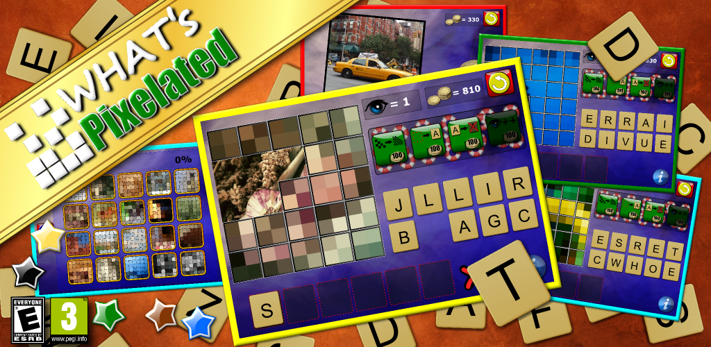 What`s Pixelated - word picture guessing rearranging puzzle game:Amazon ...