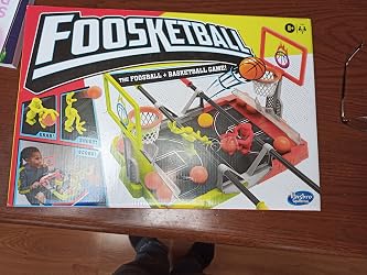 Amazon.com: Hasbro Gaming Foosketball, The Foosball Plus Basketball ...