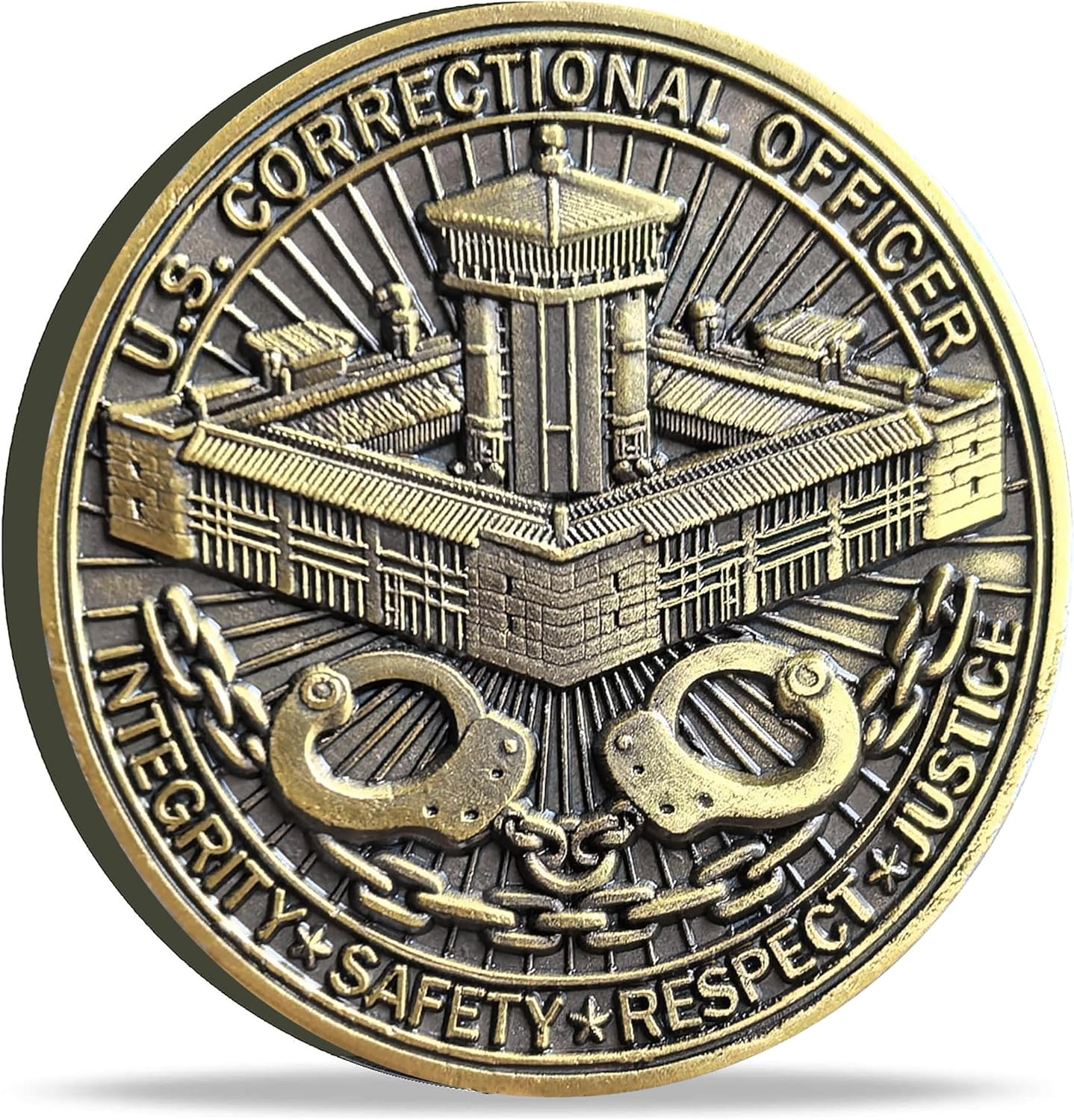 Amazon.com: Strugglejewelry Correctional Officer Prayer Challenge Coin ...
