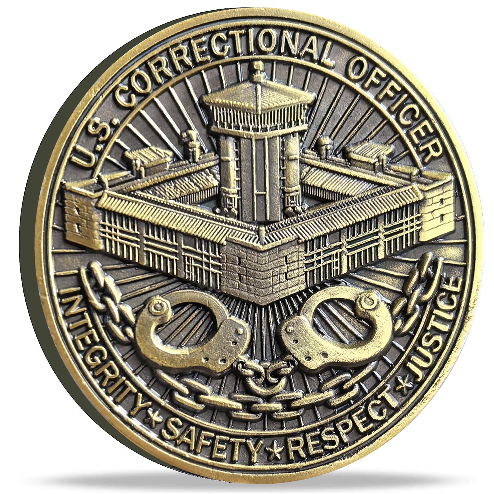 Amazon.com: Strugglejewelry Correctional Officer Prayer Challenge Coin ...
