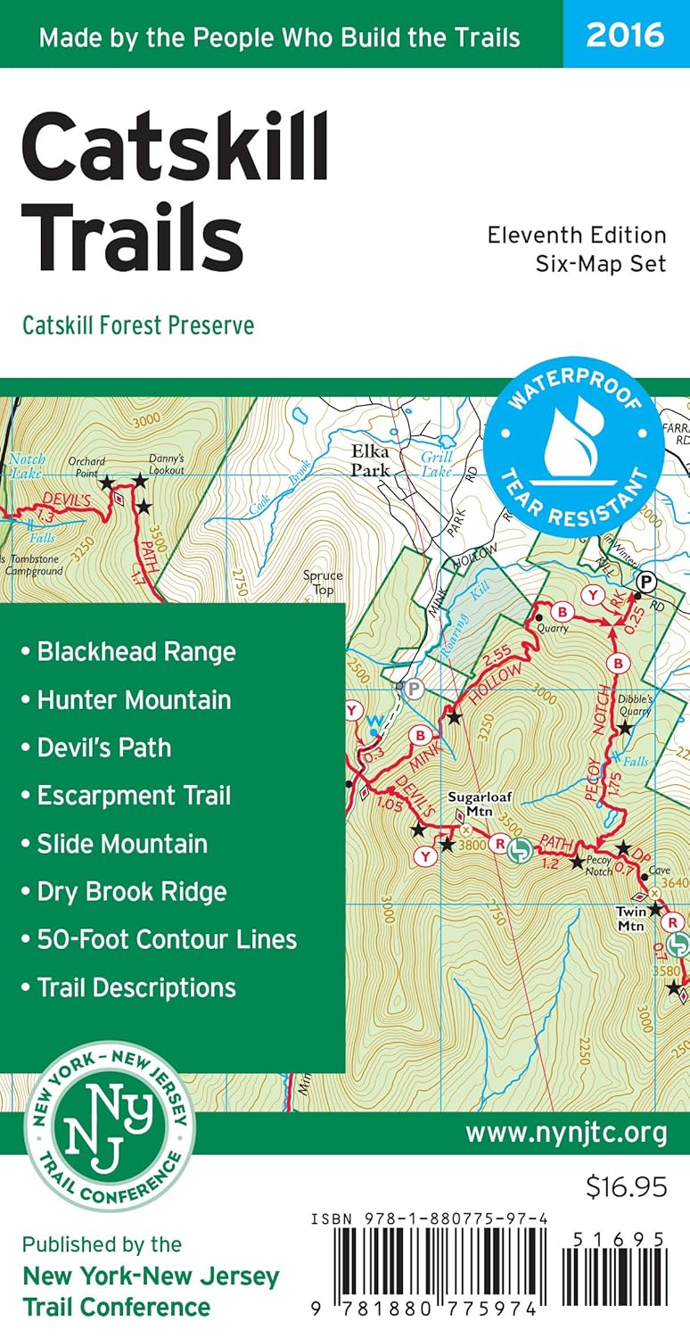 Catskill Trails Map (old edition, update available): New York-New ...