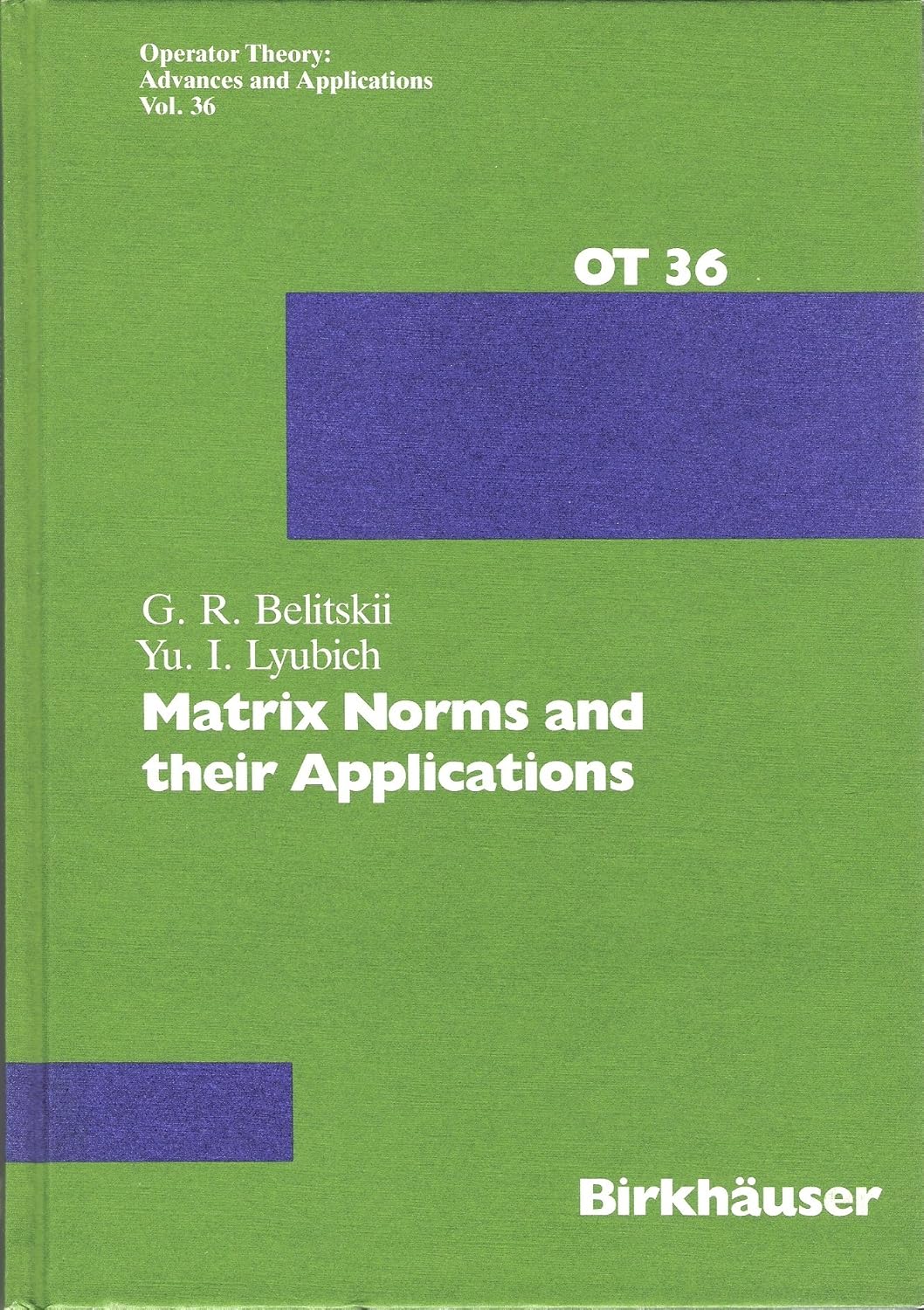 Amazon.com: Matrix Norms and Their Applications (Operator Theory ...