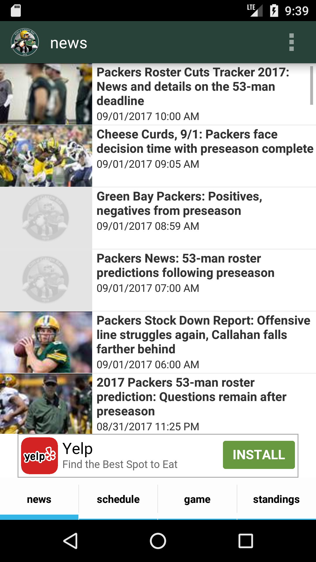 Green Bay Football News - App on Amazon Appstore