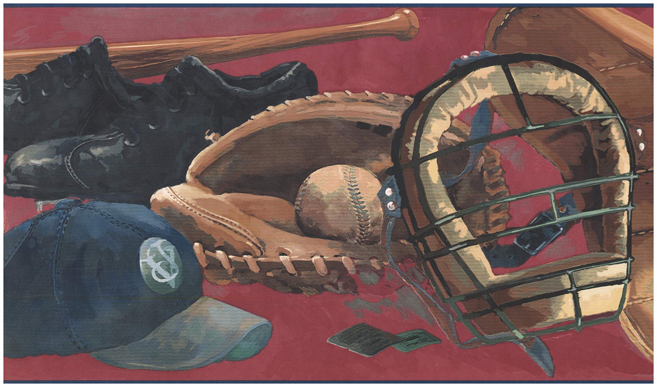 Baseball Wallpaper Border