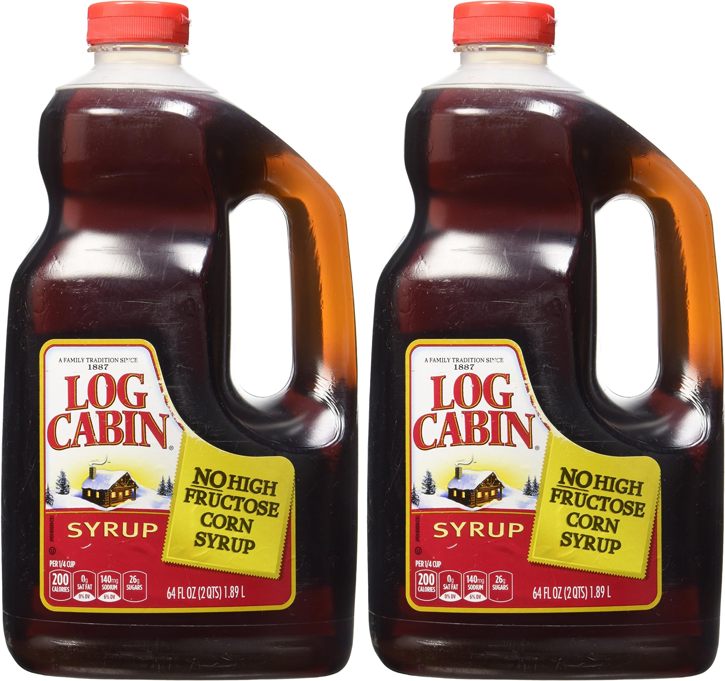 Amazon.com : Log Cabin Original Syrup, 64 Fl Oz (Pack of 2) : Grocery ...