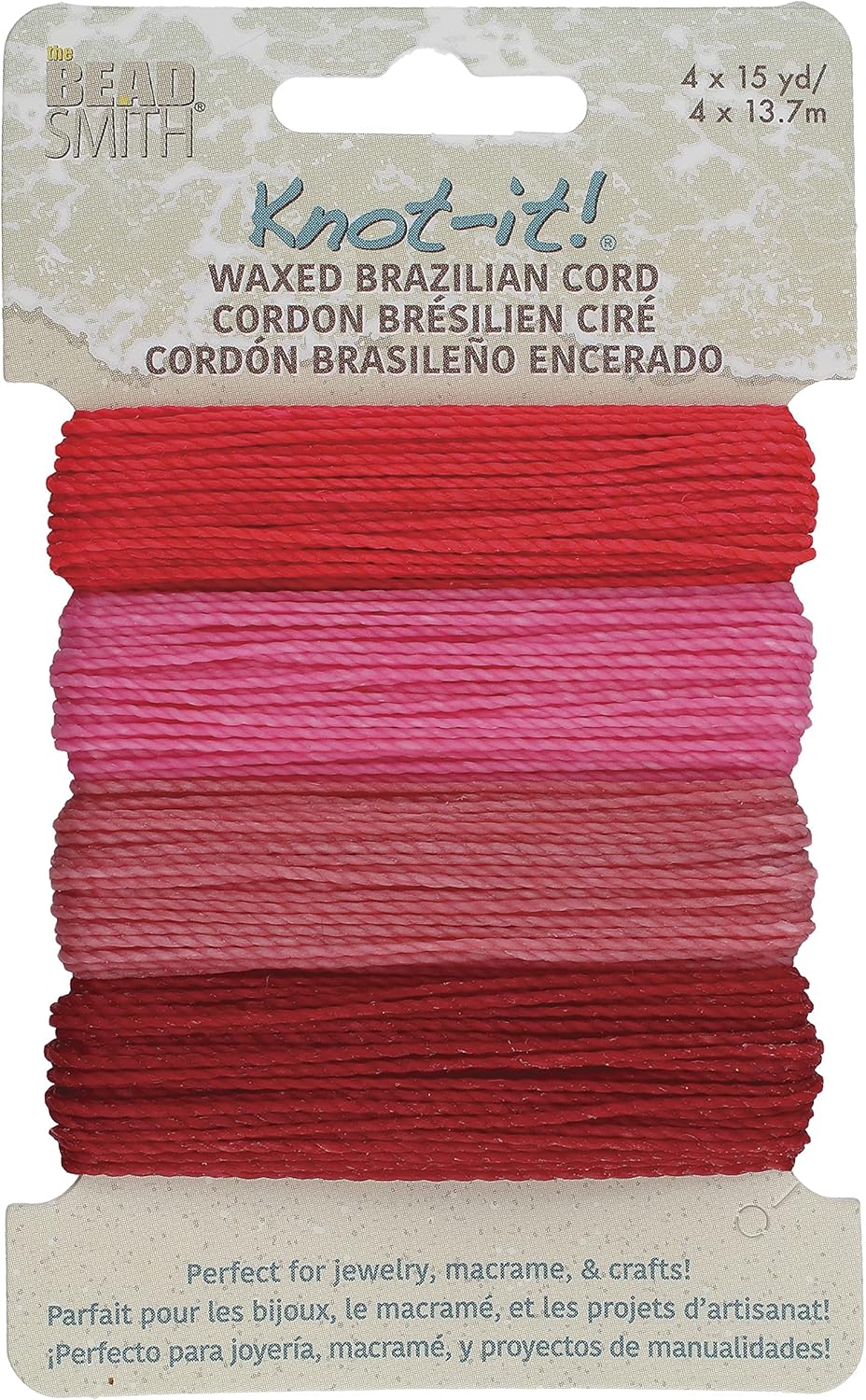 Amazon.com: The Beadsmith Knot It Waxed Polyester Cord – Floral Vibes ...