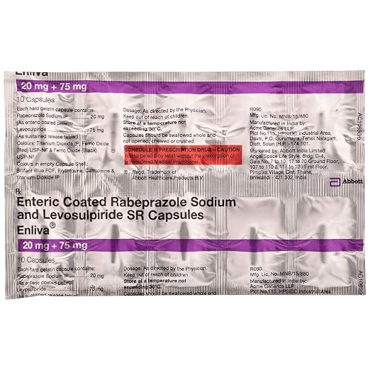 Enliva 20 mg + 75 mg- Strip of 10 Capsules : Amazon.in: Fashion