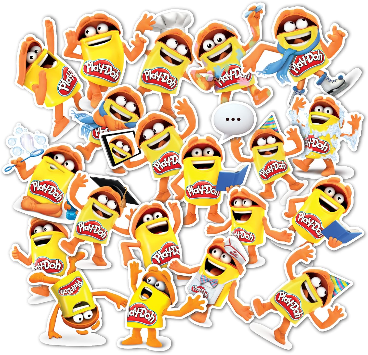 Amazon.com: Desert Cactus Play-Doh Stickers - 20 Stickers Vinyl Decal ...