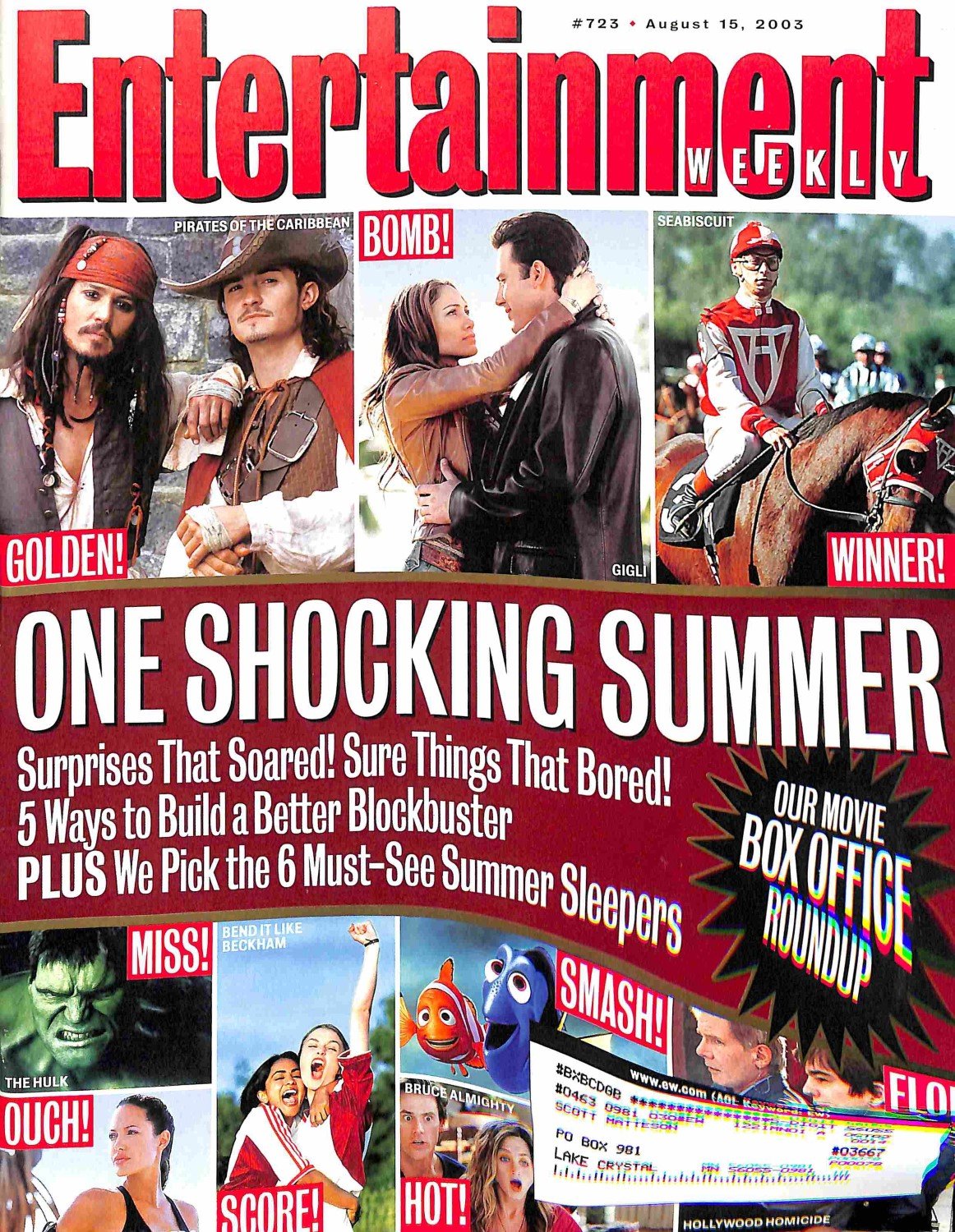 Entertainment Weekly (August 15, 2003): meremart: Amazon.com: Books