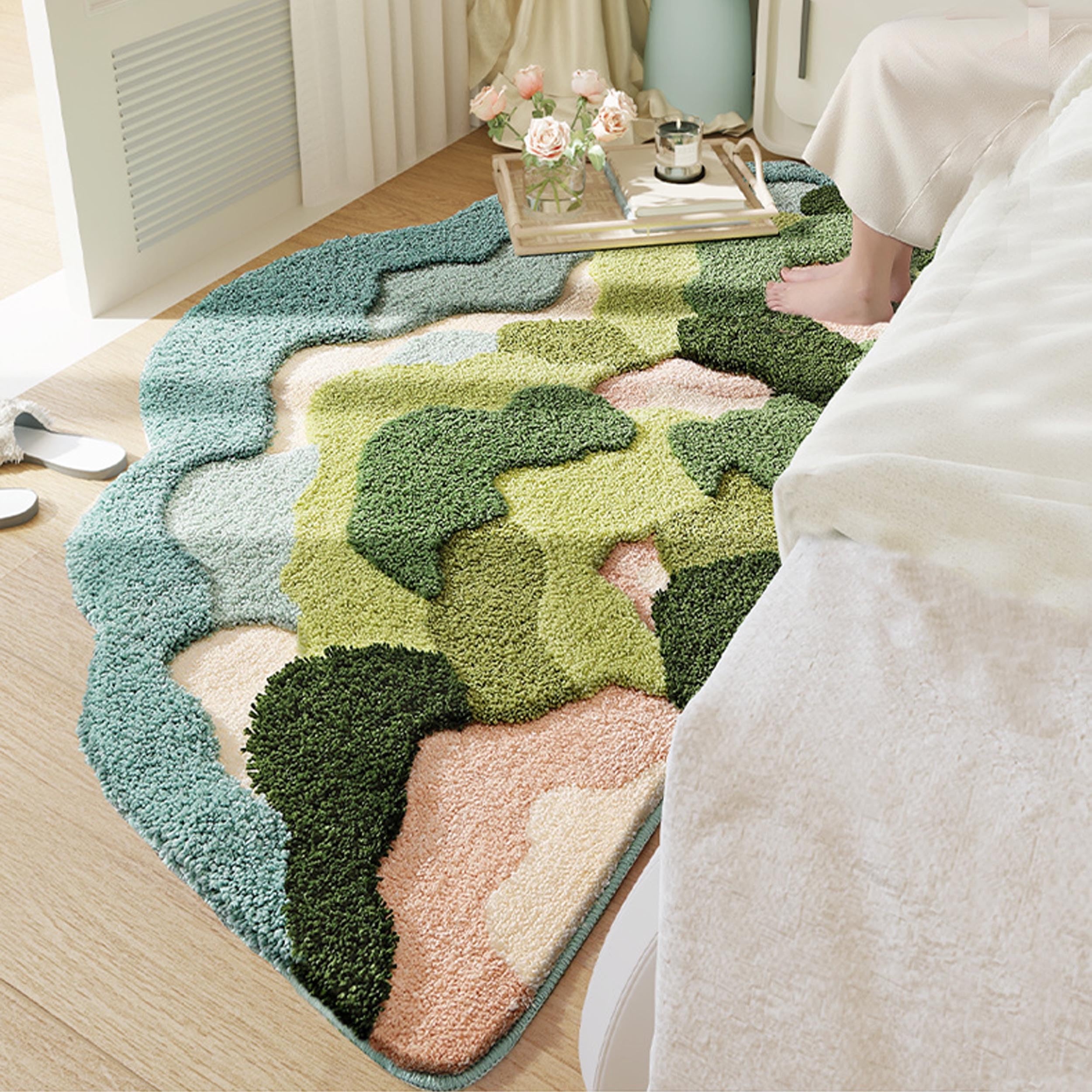 Half Round Bathroom Rugs Curved Bath Mat For Bathroom Semi Round