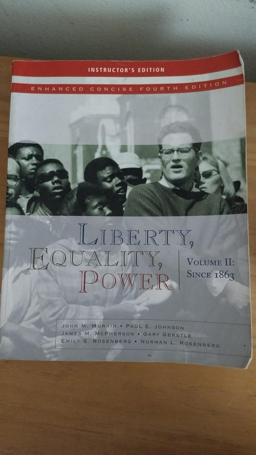 Amazon.com: Liberty, Equality, Power: Volume II: Since 1863, Enhanced ...