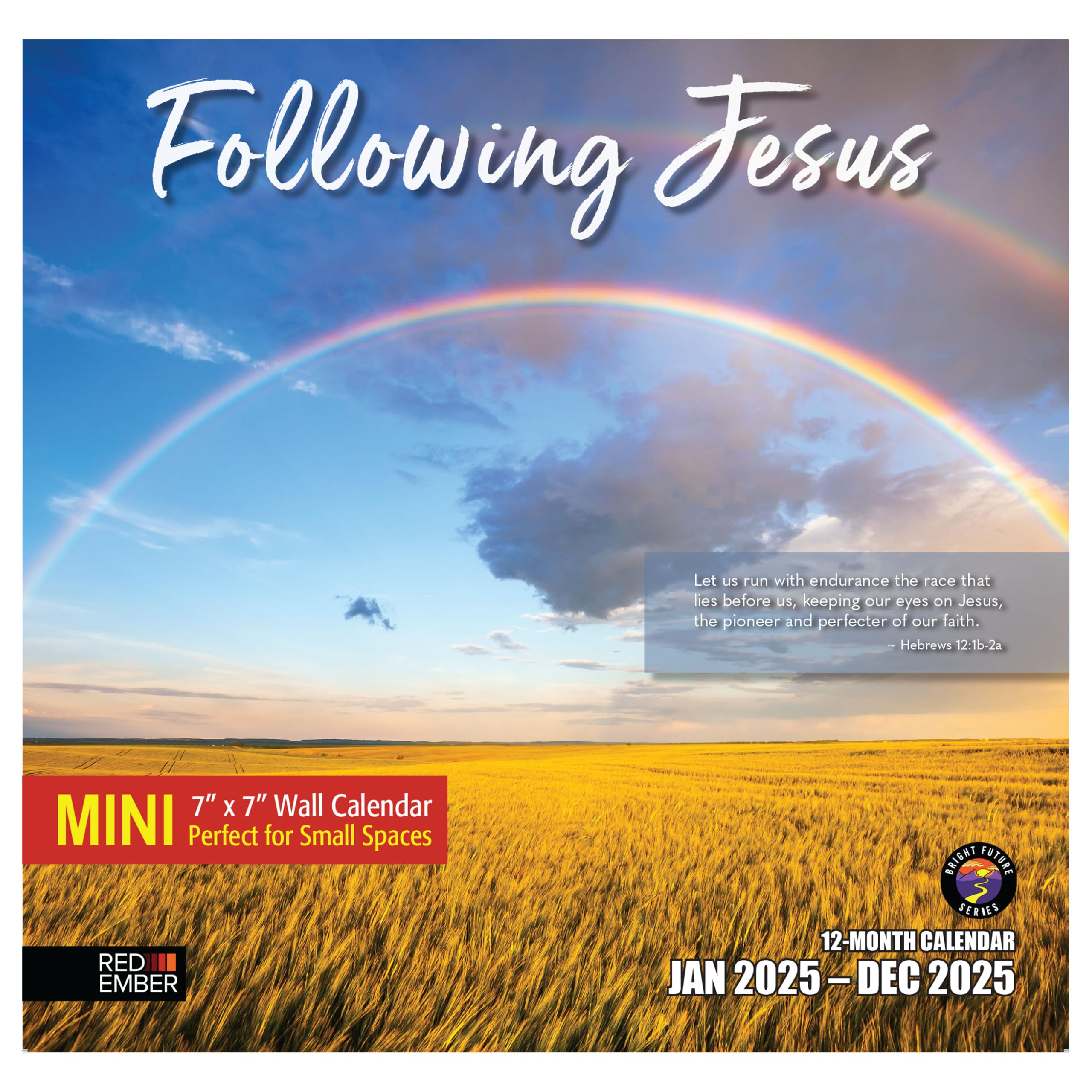 Amazon.com: RED EMBER Following Jesus Mini 2025 Wall Calendar 12 Month ...