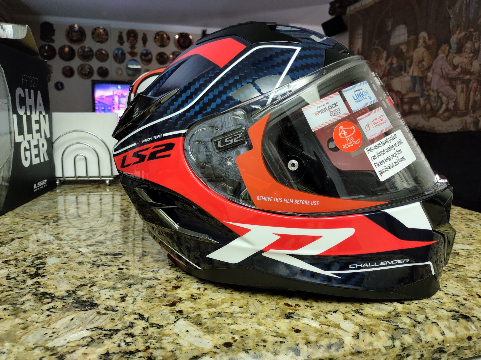 $37/mo - Finance LS2 Helmets Challenger Carbon GT Americarbon Helmet ...