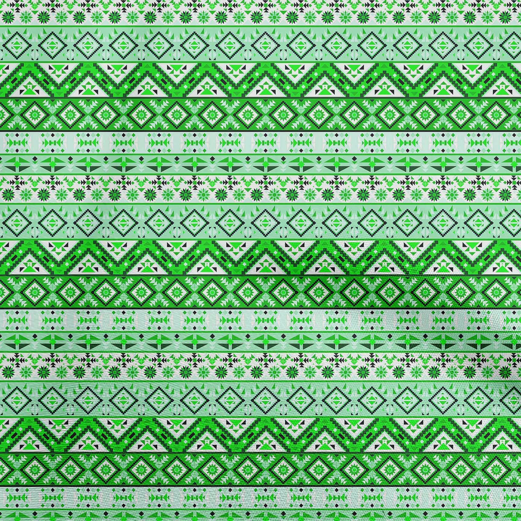 Mint Green Tribal Pattern