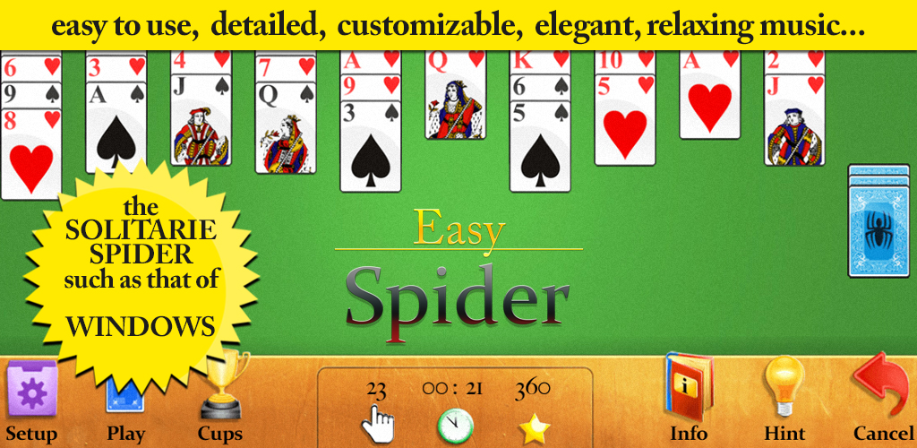 Easy Spider Solitaire - App on Amazon Appstore