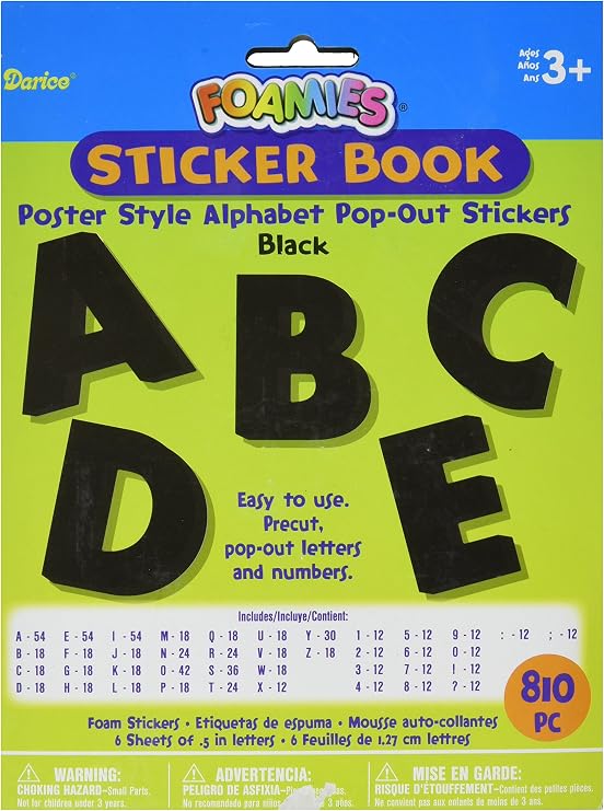 Amazon.com: Notions - In Network Foam Pop-Out Sticker Book 810/Pkg ...