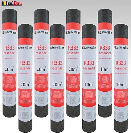 Lot De 8 Rouleaux De Papier Bitume Professionnel R333 Pour Toiture 80 M ...