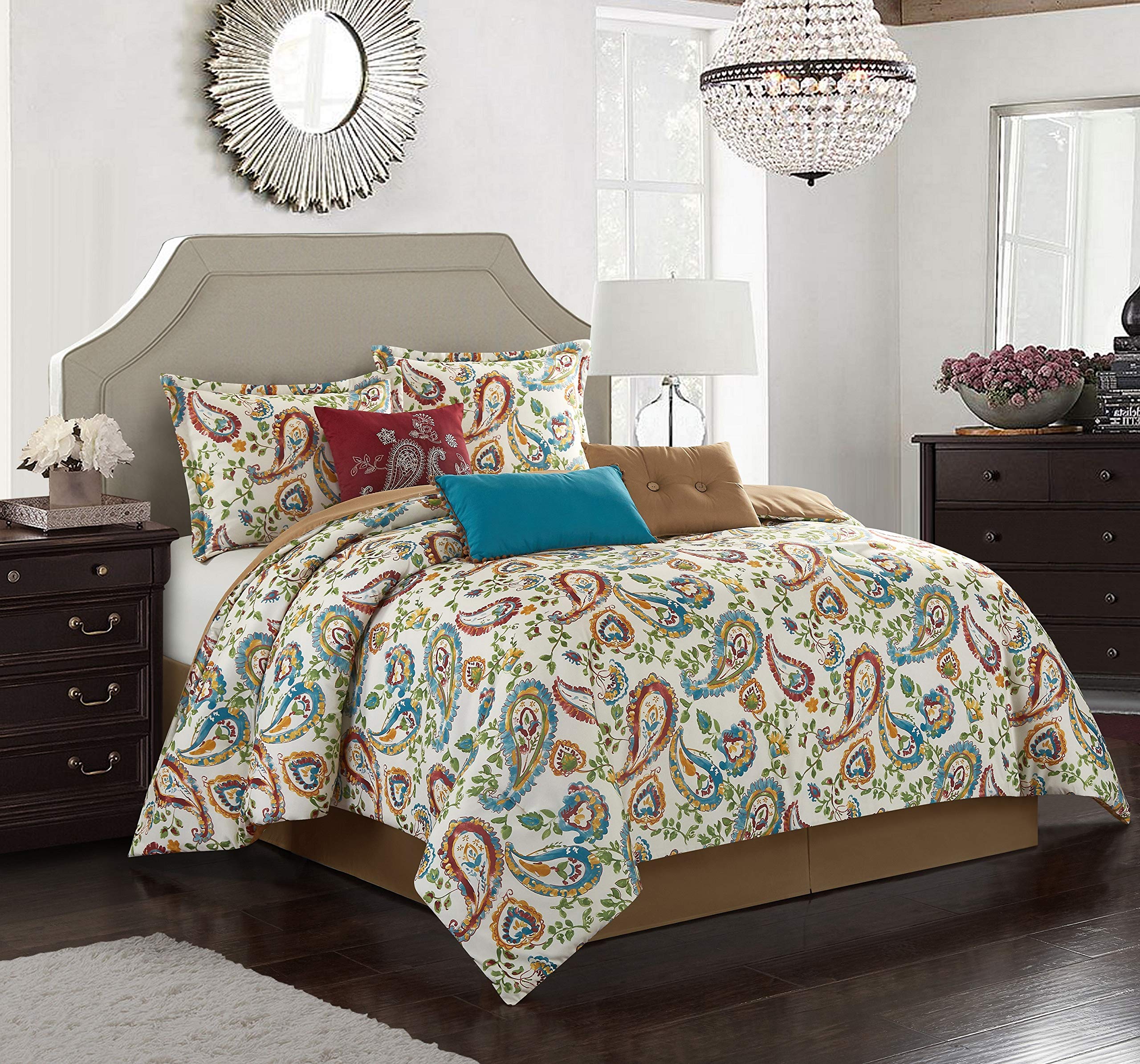 Colorful Paisley Bedding
