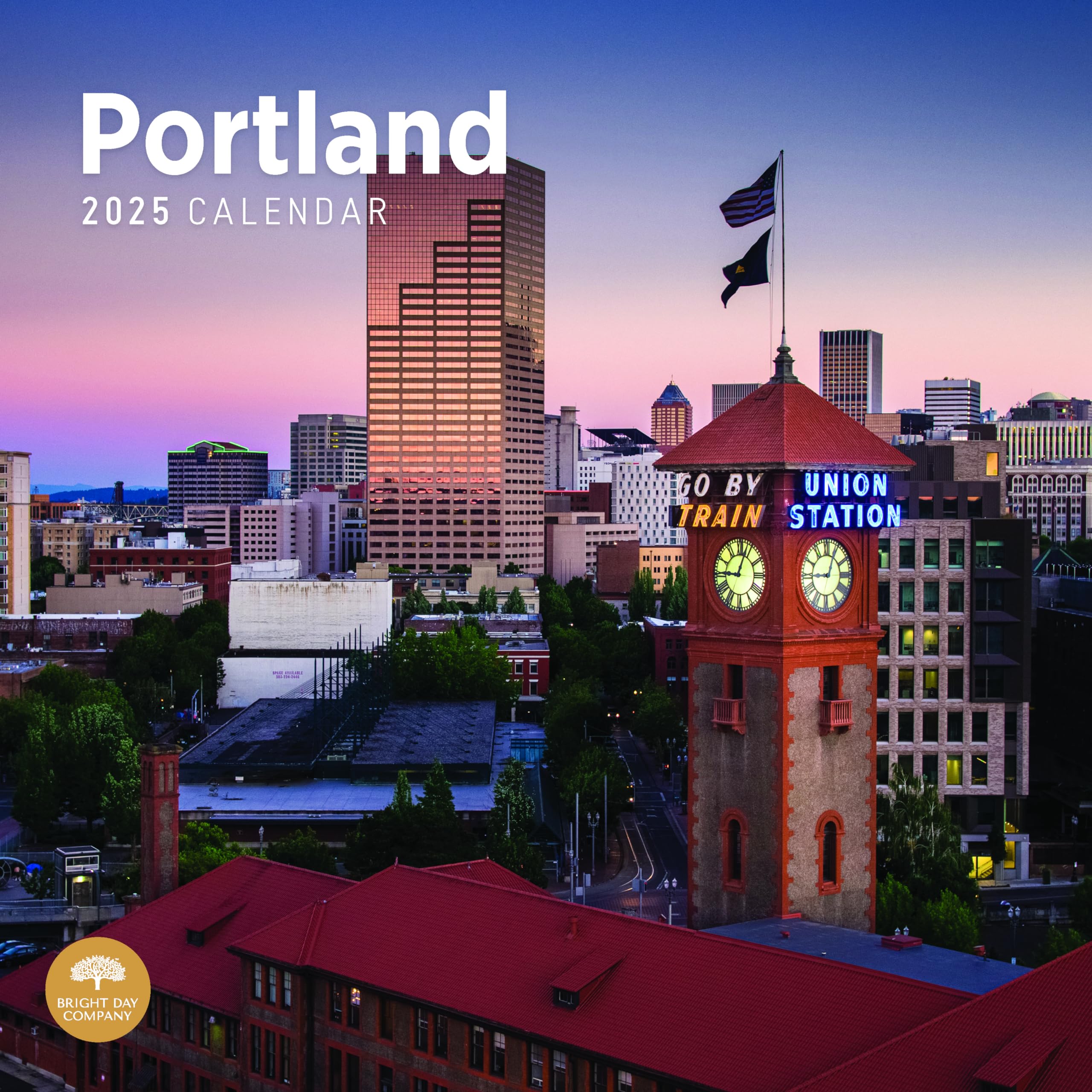 Amazon.com: Bright Day Calendars 2025 Portland Monthly Wall Calendar ...