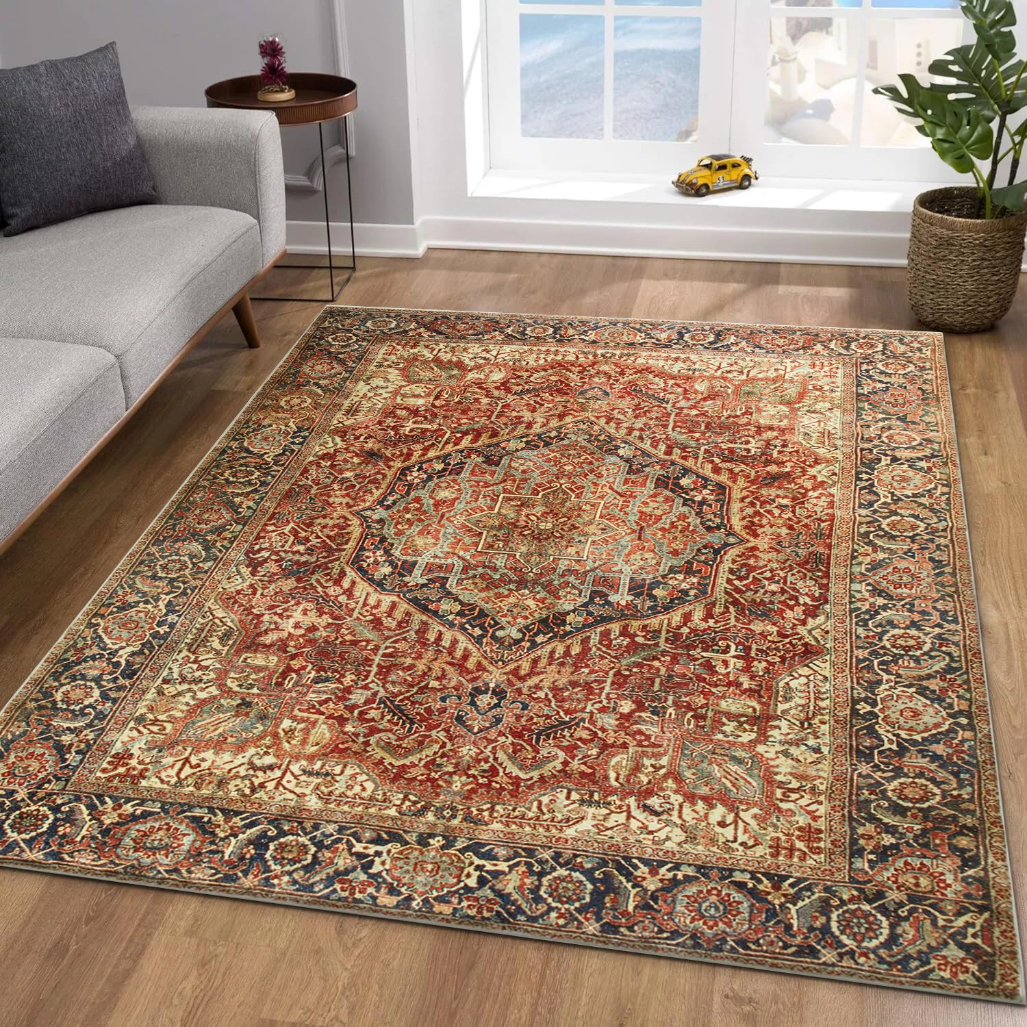 MOONLIGHT20015 Washable Small Bedside Rug 40x60cm - Soft Short Pile ...