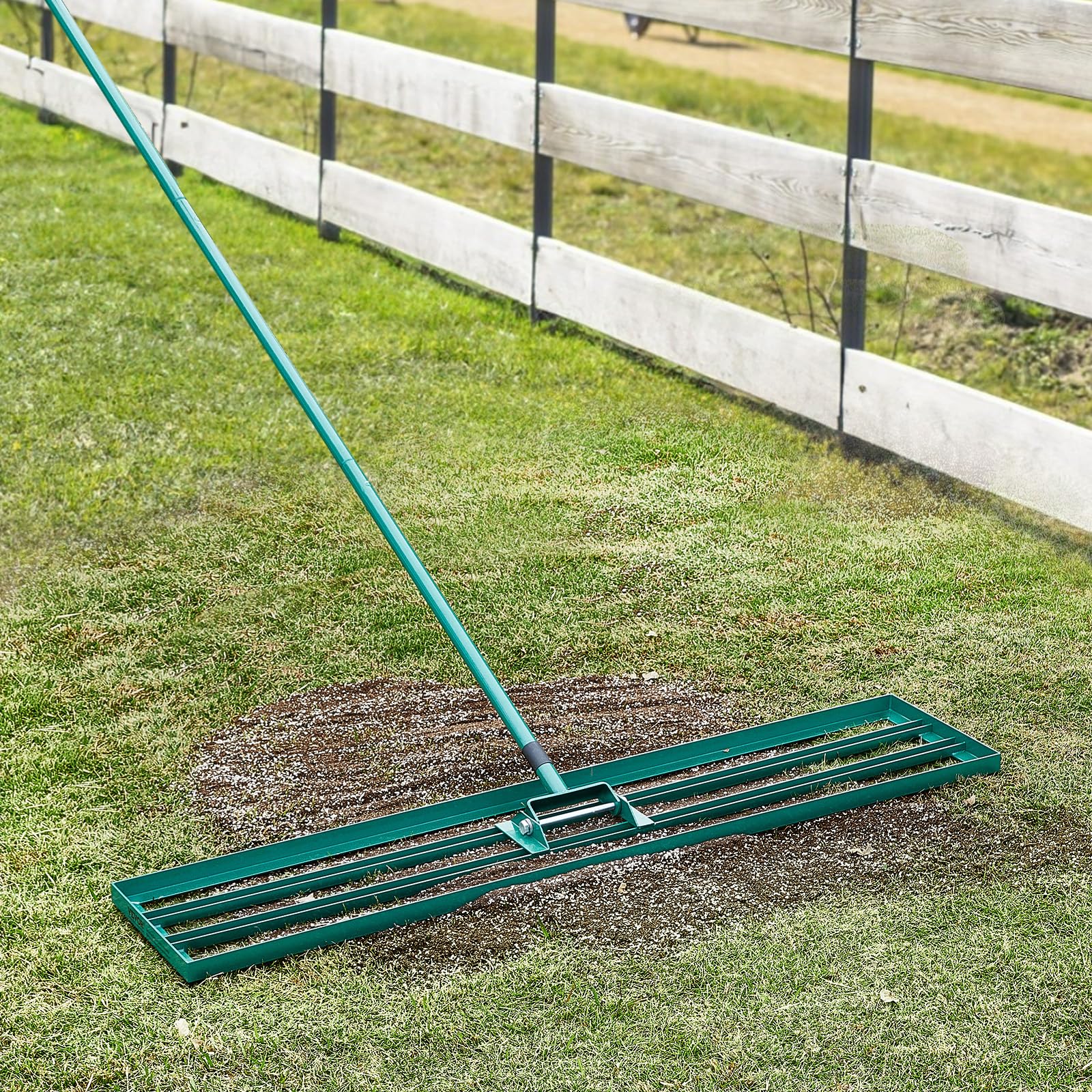 Lawn Leveling Rake, 48"x10" Level Lawn Tool, Heavy-Duty Lawn Leveler ...