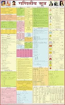 Buy Maths Formulas Chart - HINDI ( गणितीय सूत्र ) | 55 x 90 cm ...