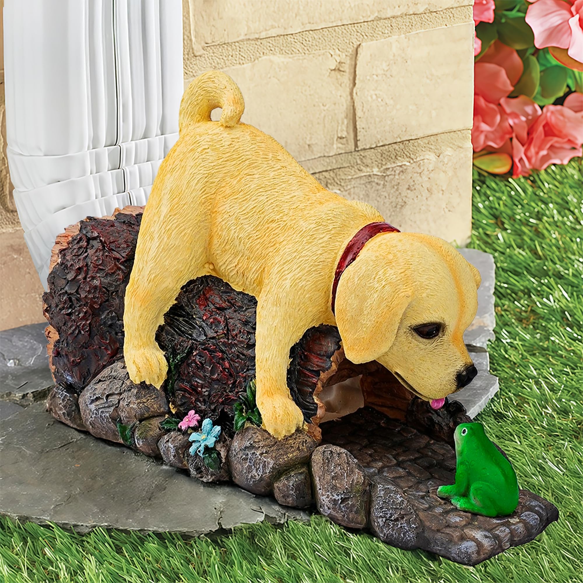 Snapklik.com : Dog Gutter Extender Diverter, Decorative Downspout ...