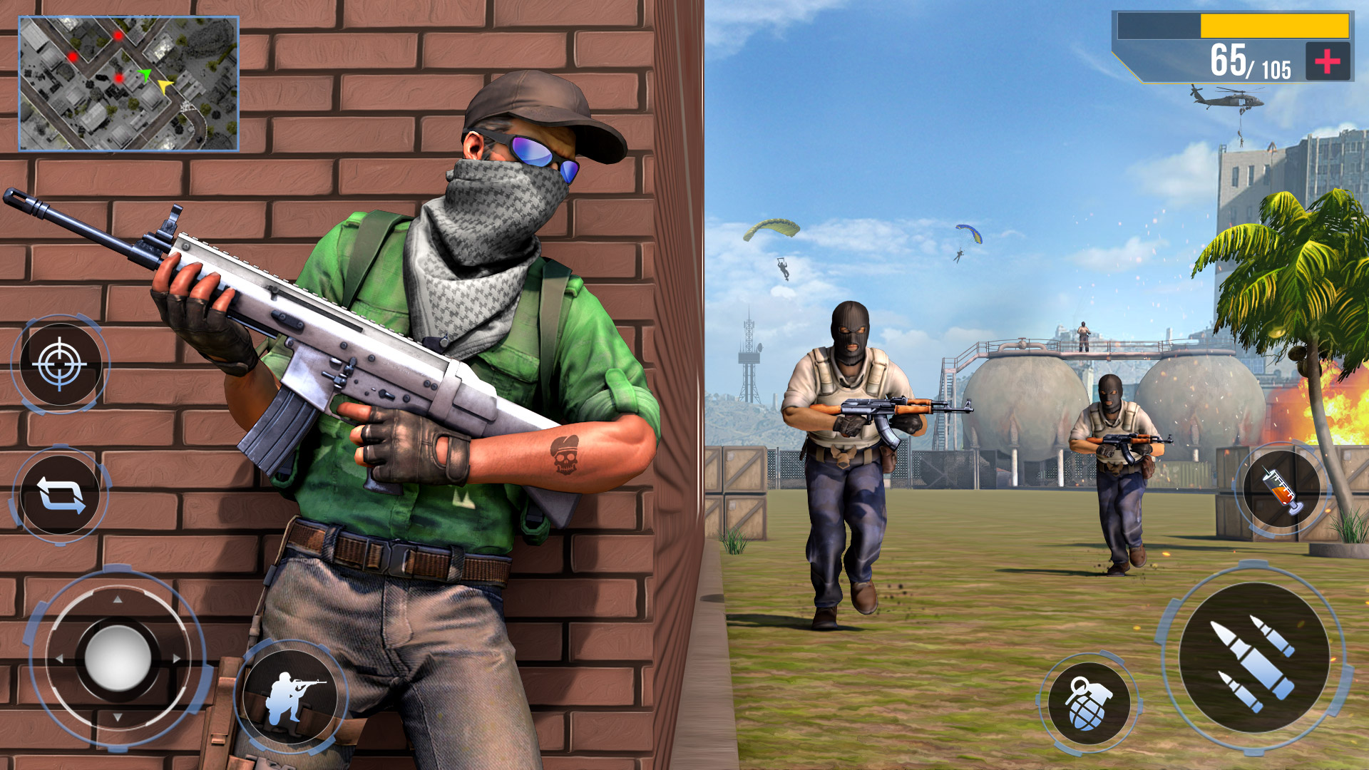 FPS Gun Shooting Games Offline: 3D Action Fighting Game - Counter Strikes Mission: Free Gun ...
