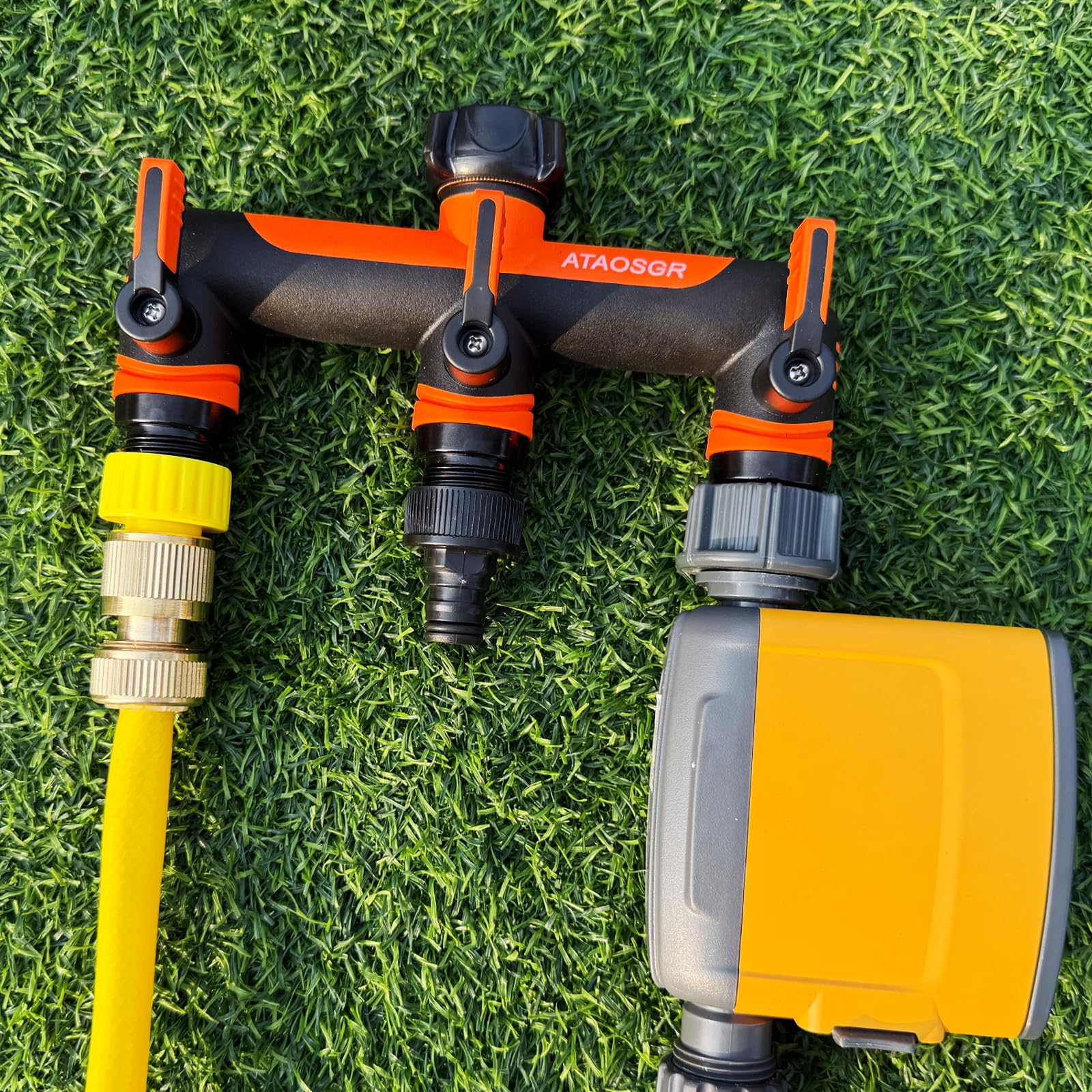 Snapklik.com : ATAOSGR Garden Hose Splitter 3 Way, Outdoor Faucet ...