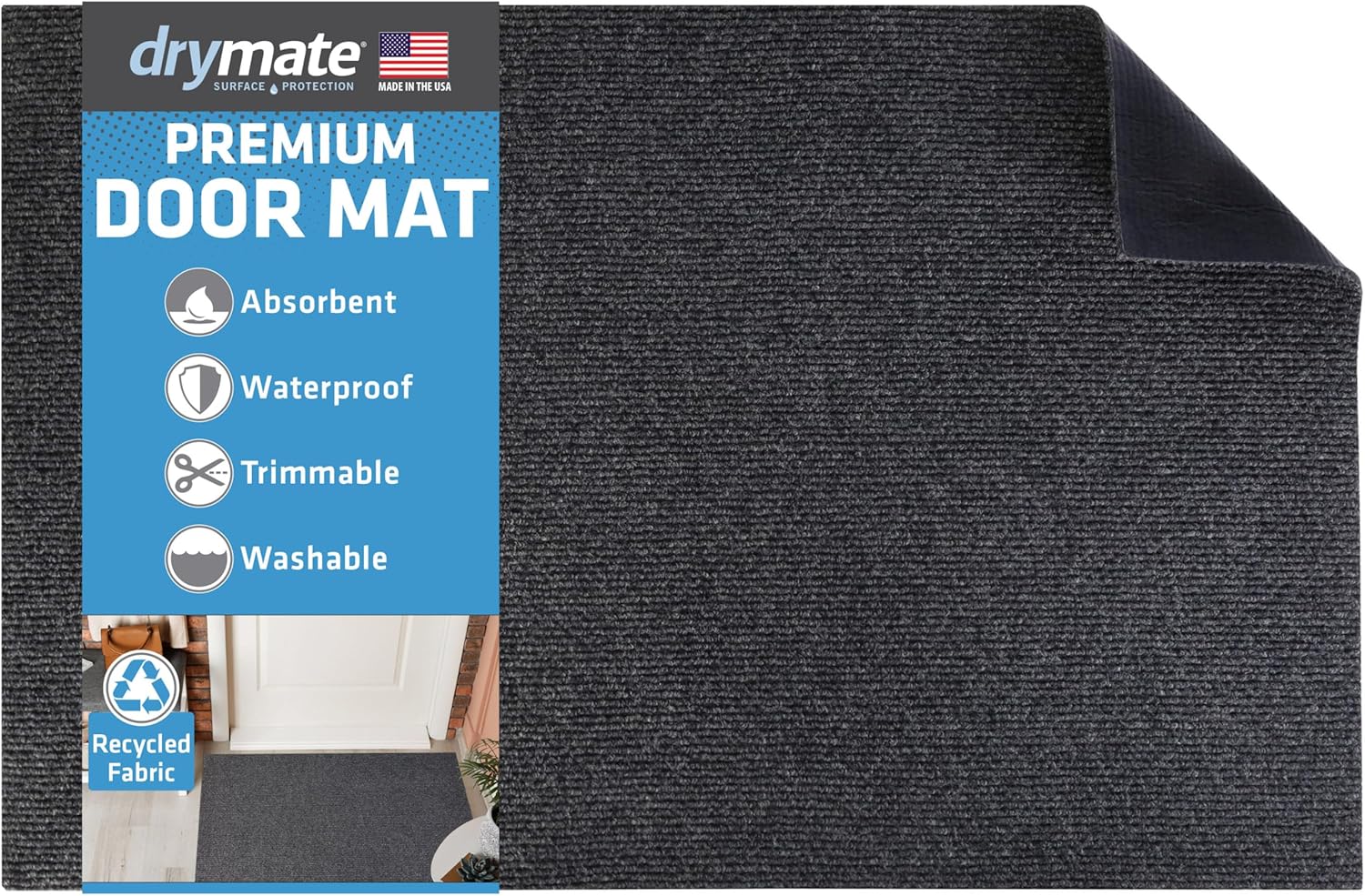 Amazon.com: Drymate Premium Door Mat, Indoor Entryway Welcome Mat ...
