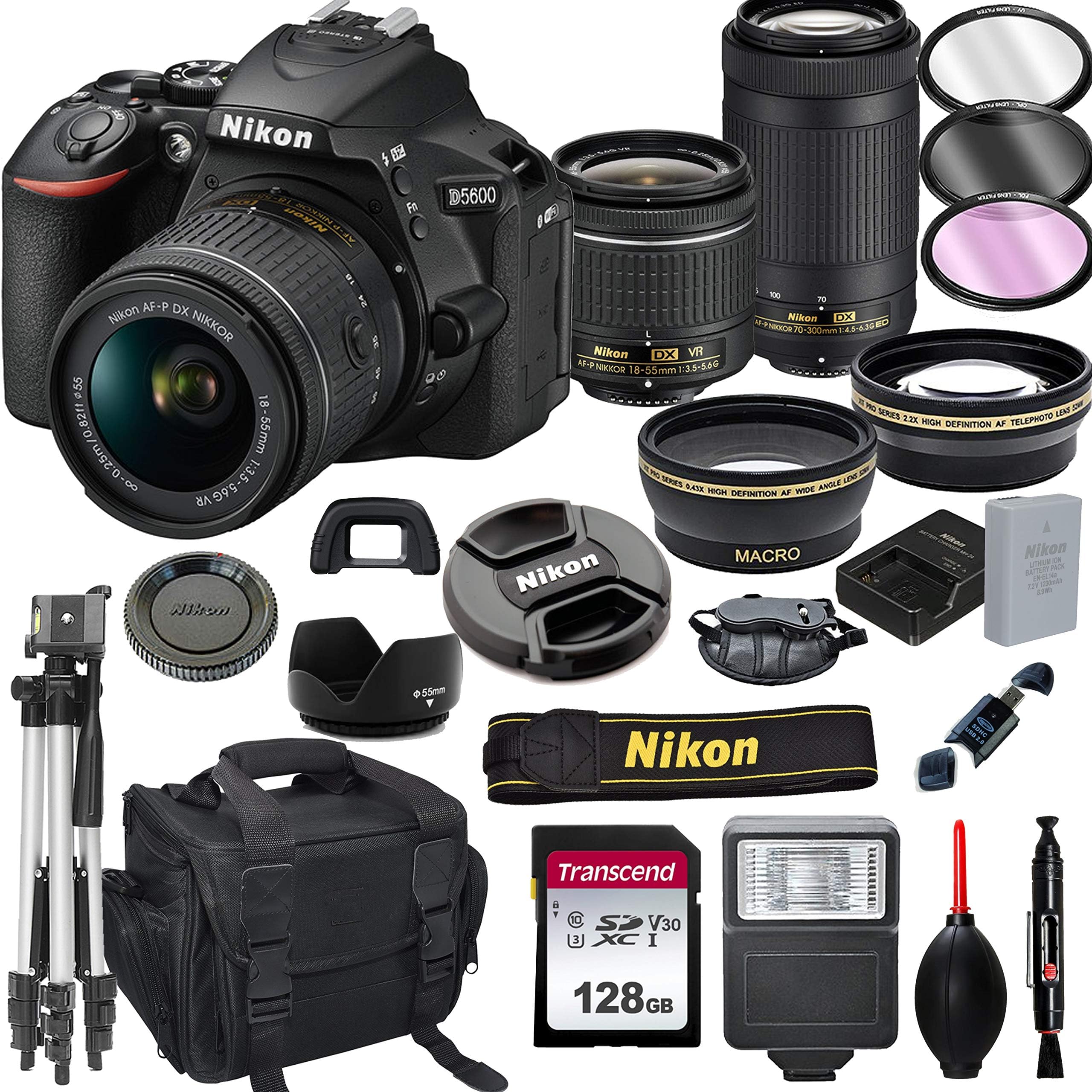 Amazon.com : Nikon D5600 24.2MP DSLR Digital Camera with 18-55mm Lens ...