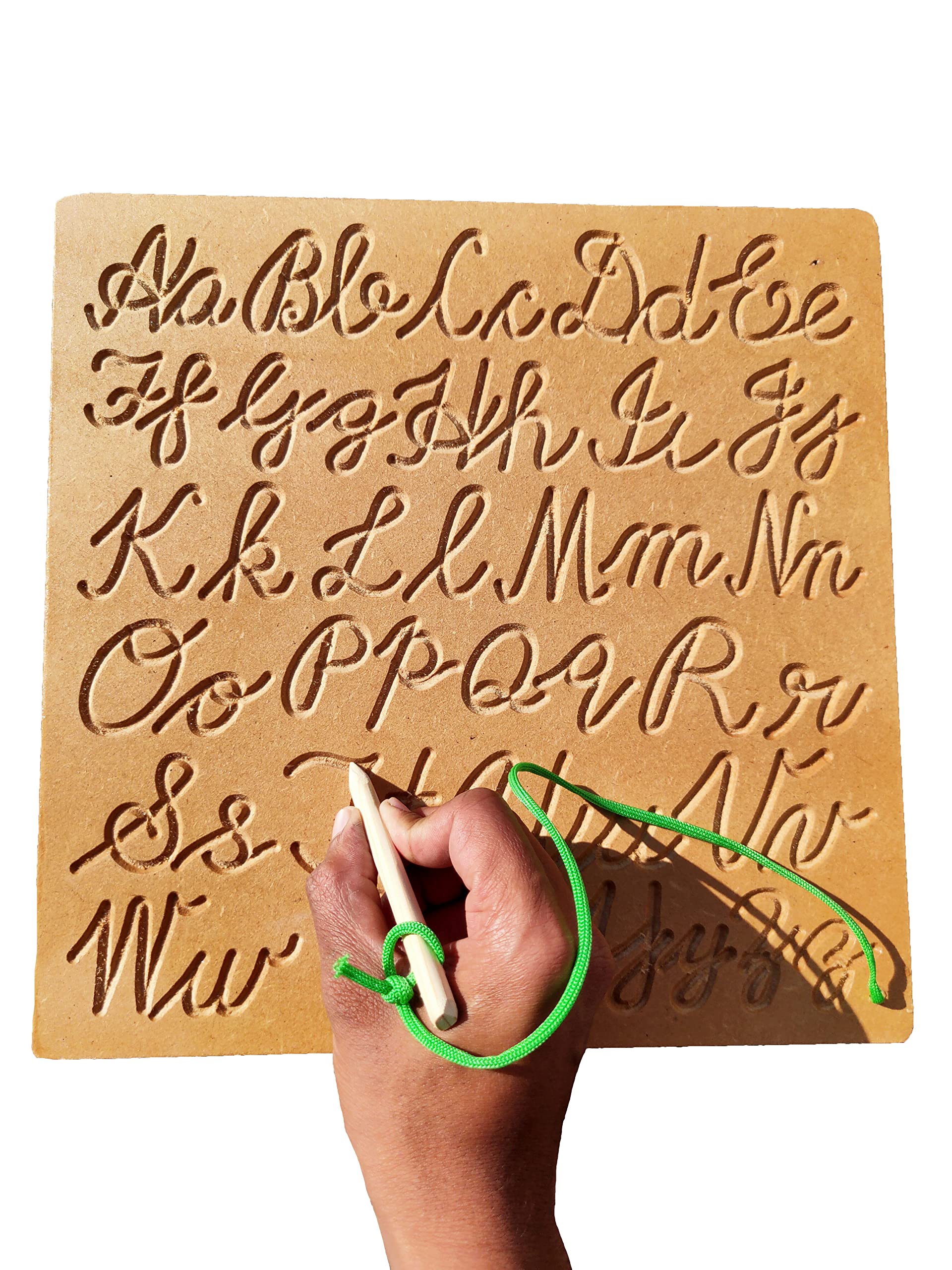 Ydv Craft Wooden Capital Small Combined Cursive Abc Tracing Board ...