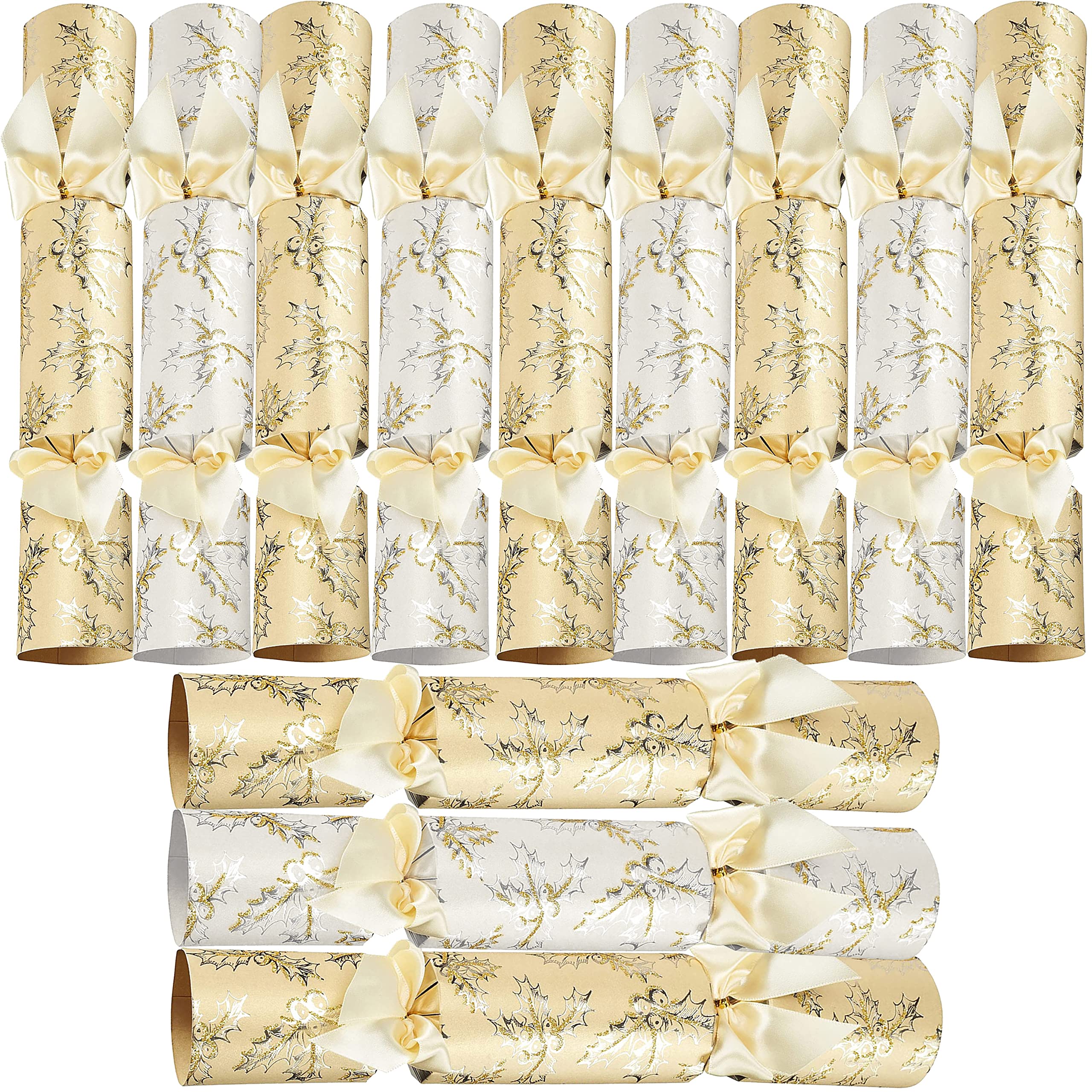 Mysmartbuy Com 12 X Gold Silver Sandringham Christmas Crackers Luxury ...