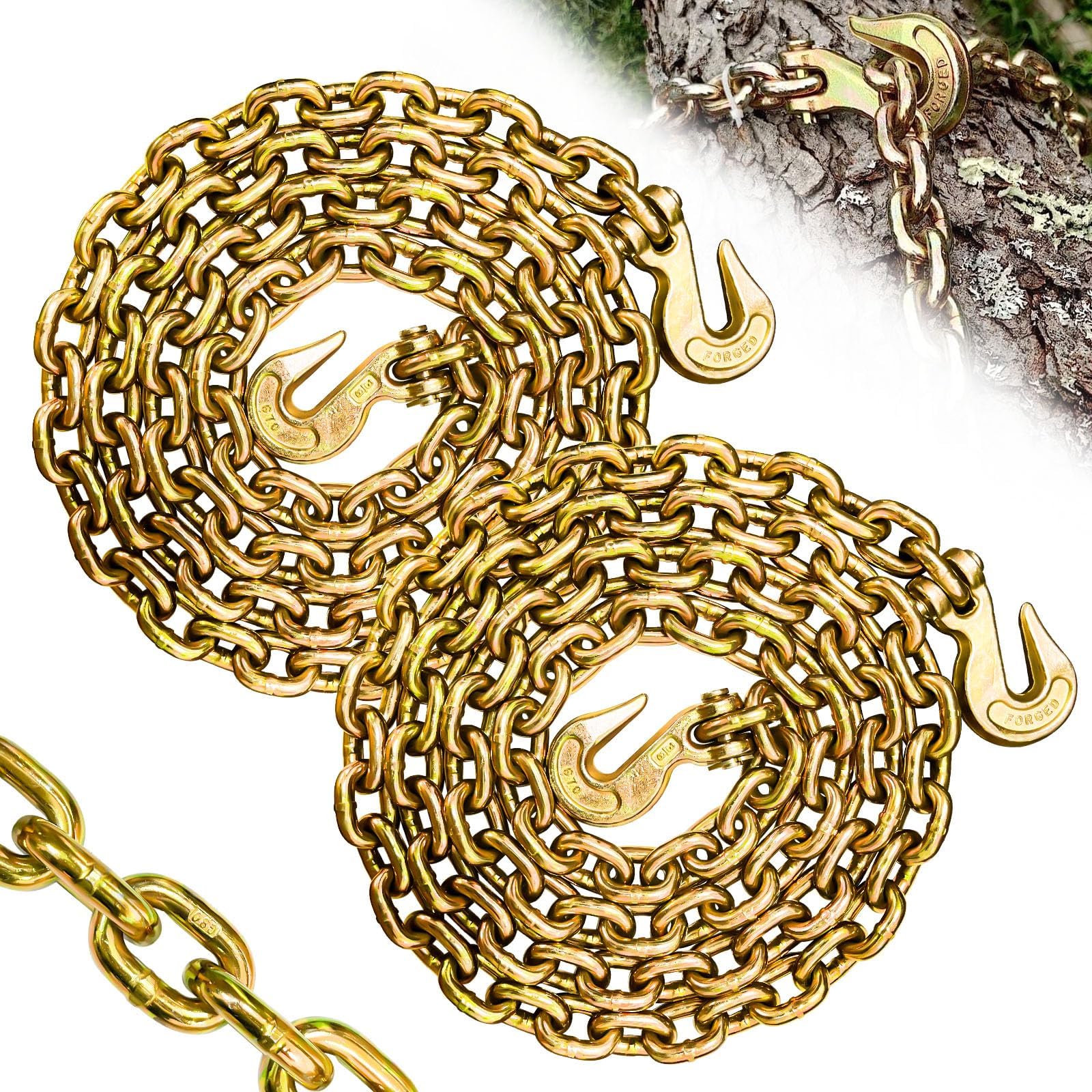 Amazon.com: Mytee Products 3/8 Inch x 6 FT Grade 70 Binder Chain with ...