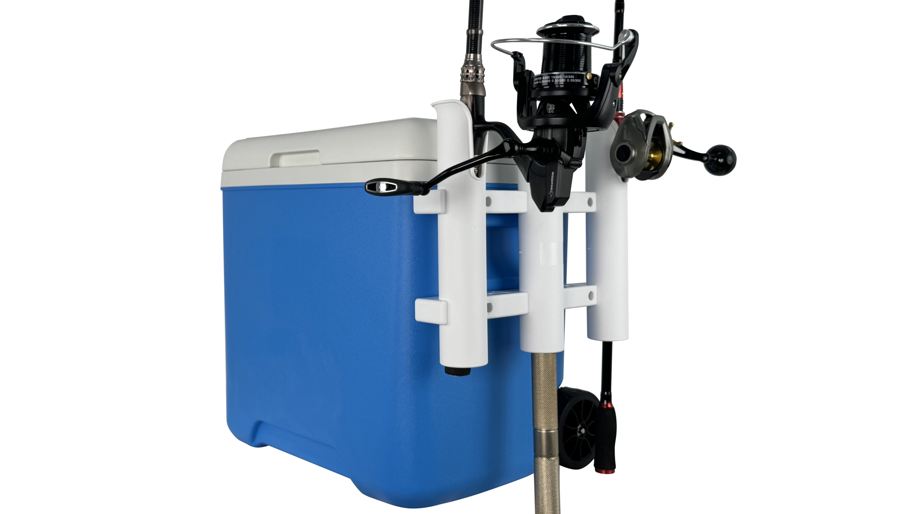 Rod Holders 2-Pole Wall Mount Fishing Rod Holder - Universal Rod Rack ...