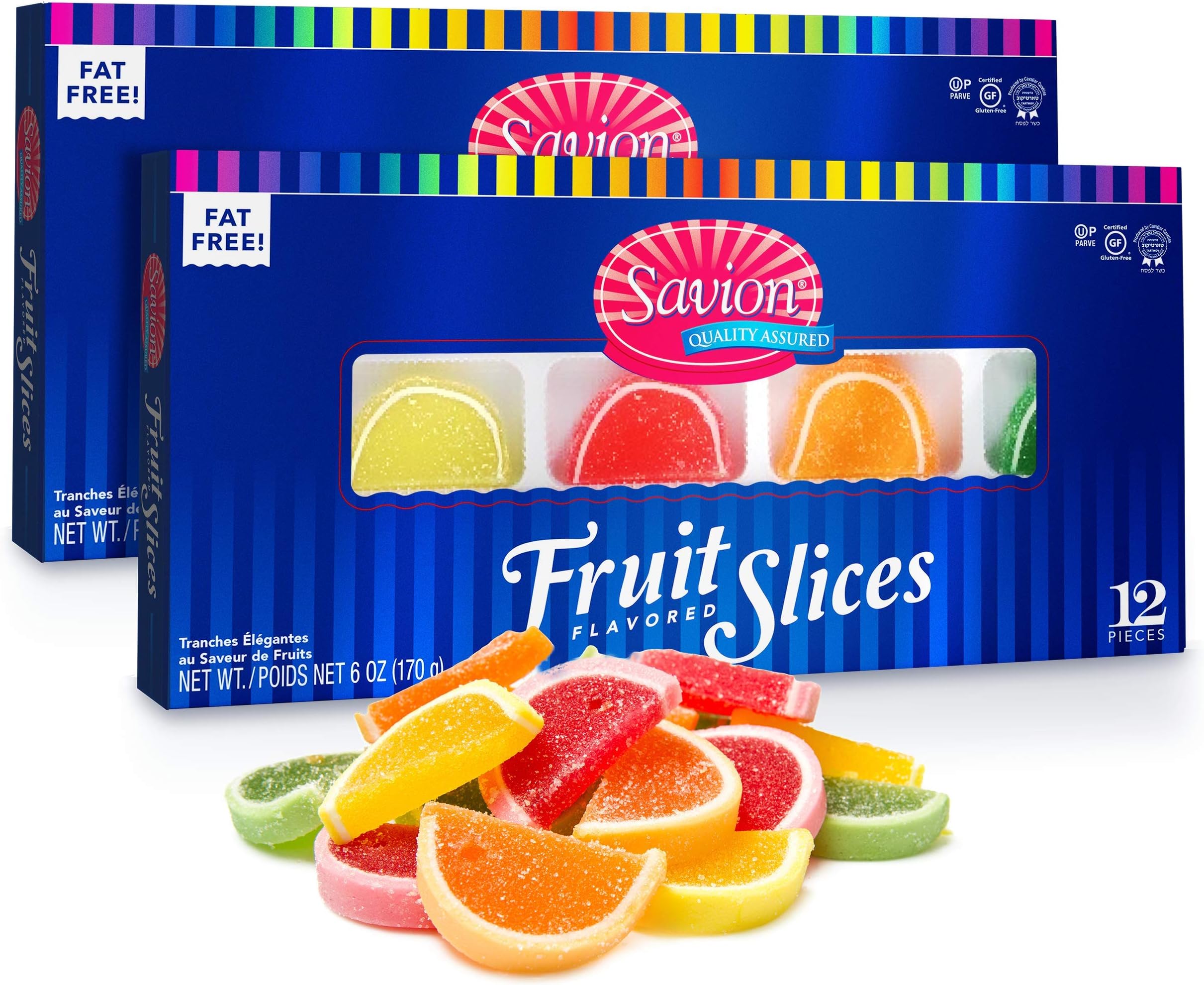Amazon.com : Savion Fruit Slices Gift Box 6oz (2 Pack) | Kosher for ...