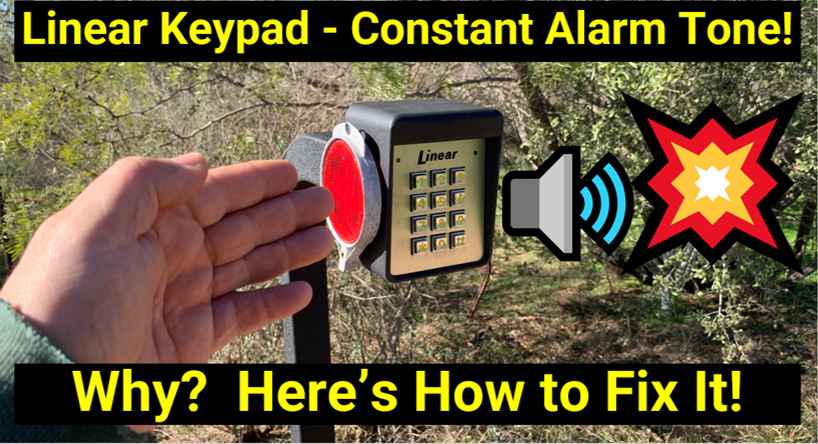 Watch Linear AK-11 Keypad - How to Fix Constant Alarm Tone on Amazon Live
