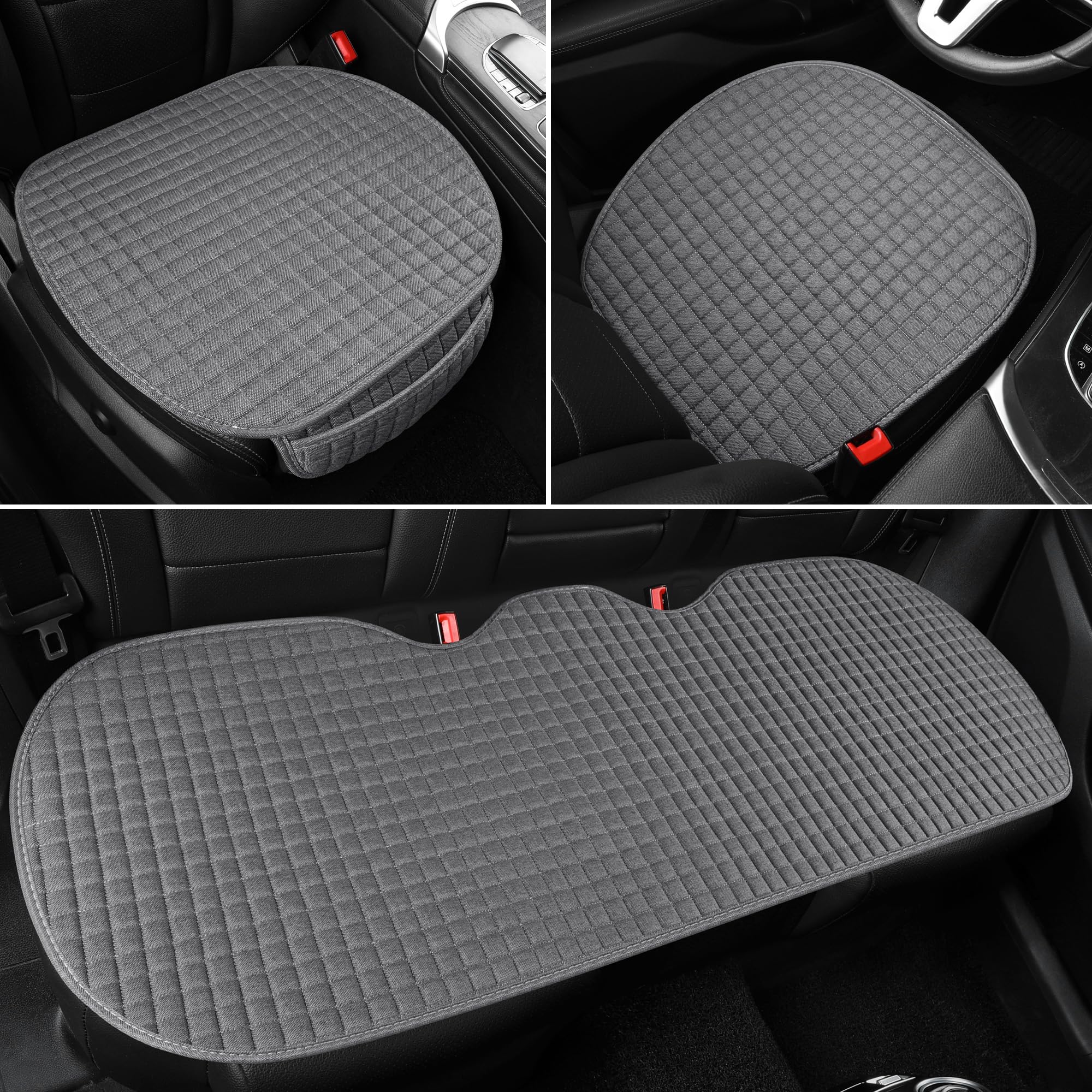 Amazon.com: FUSIETDYN Car Cushion Pad, Bottom Seat Covers for Cars ...