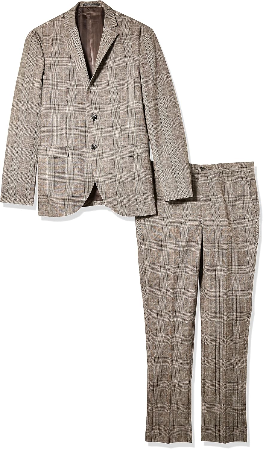Jack & Jones Jprfranco Check Suit Men's Costume, Java/Checks: Super ...