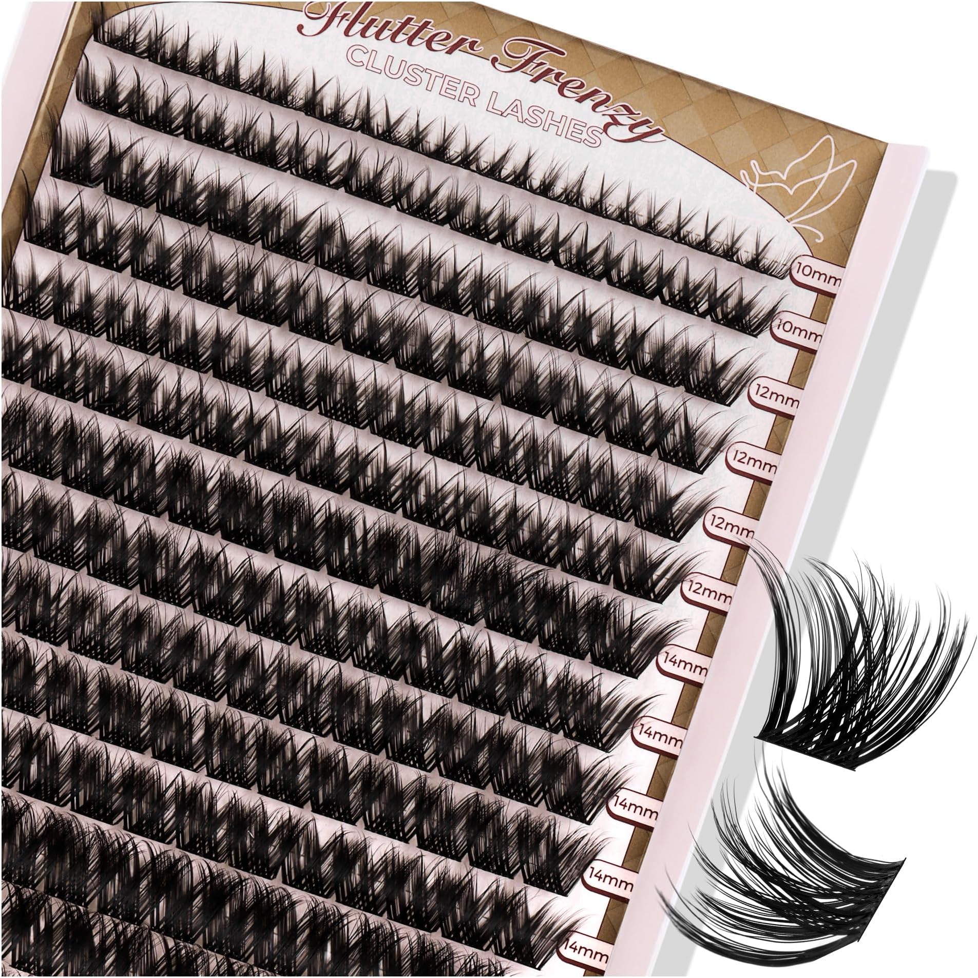Amazon.com: VEYESBEAUTY Individual Lash Clusters Invisible Band Lash ...