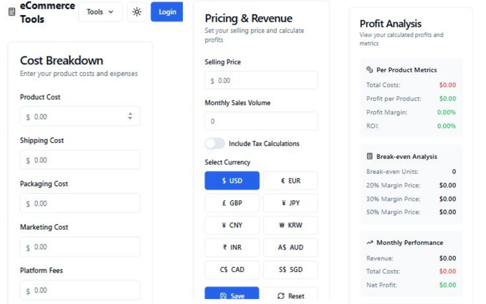 E-commerce Profit Calculator - App on Amazon Appstore