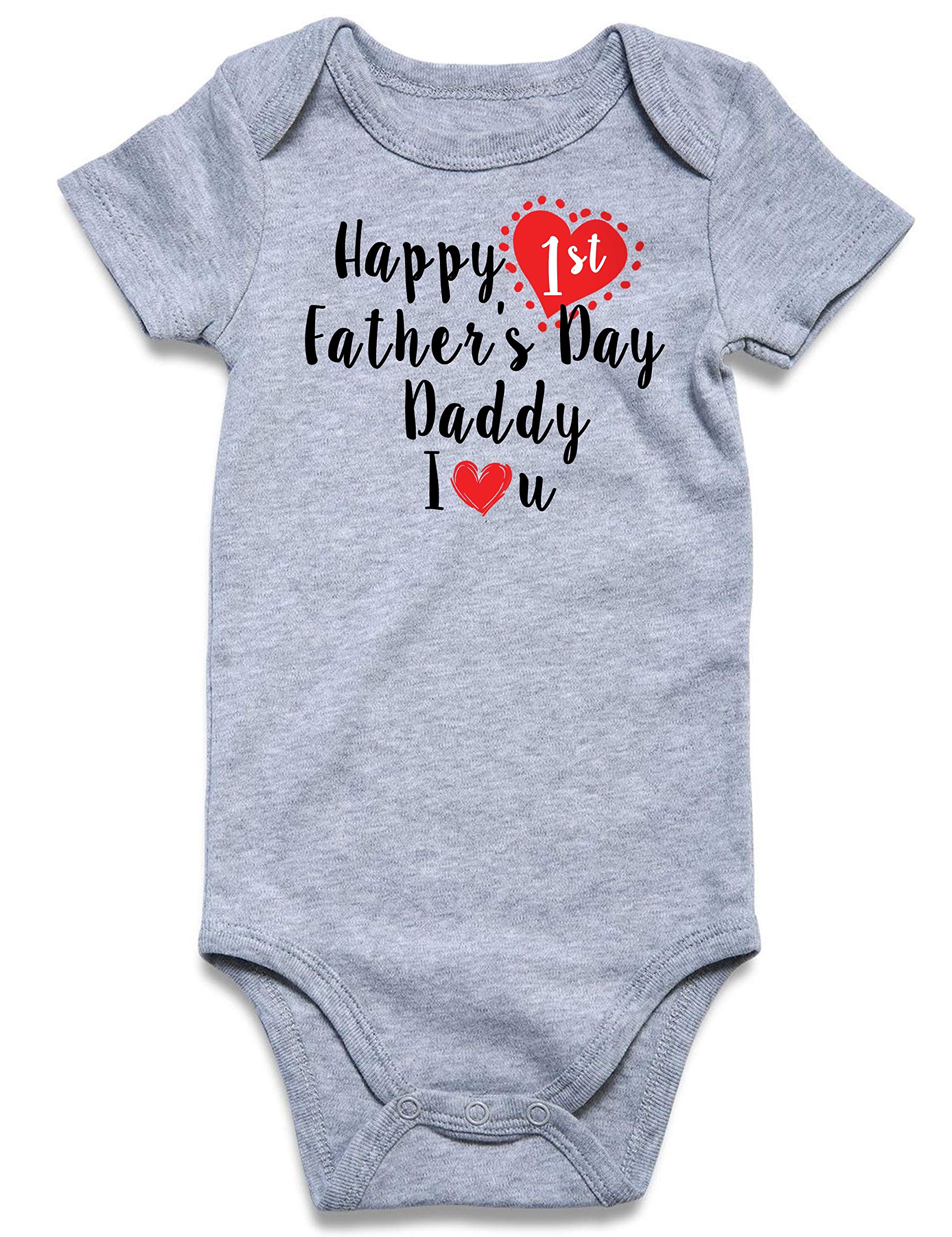 Snapklik.com : Baby Girl Outfits Happy First Fathers Day Daddy Bodysuit ...