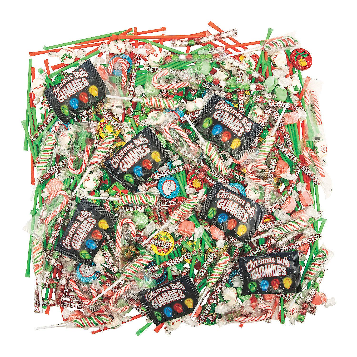 Amazon.com : 10 Pounds Bulk 1000 Piece Classic Christmas Wrapped Candy ...