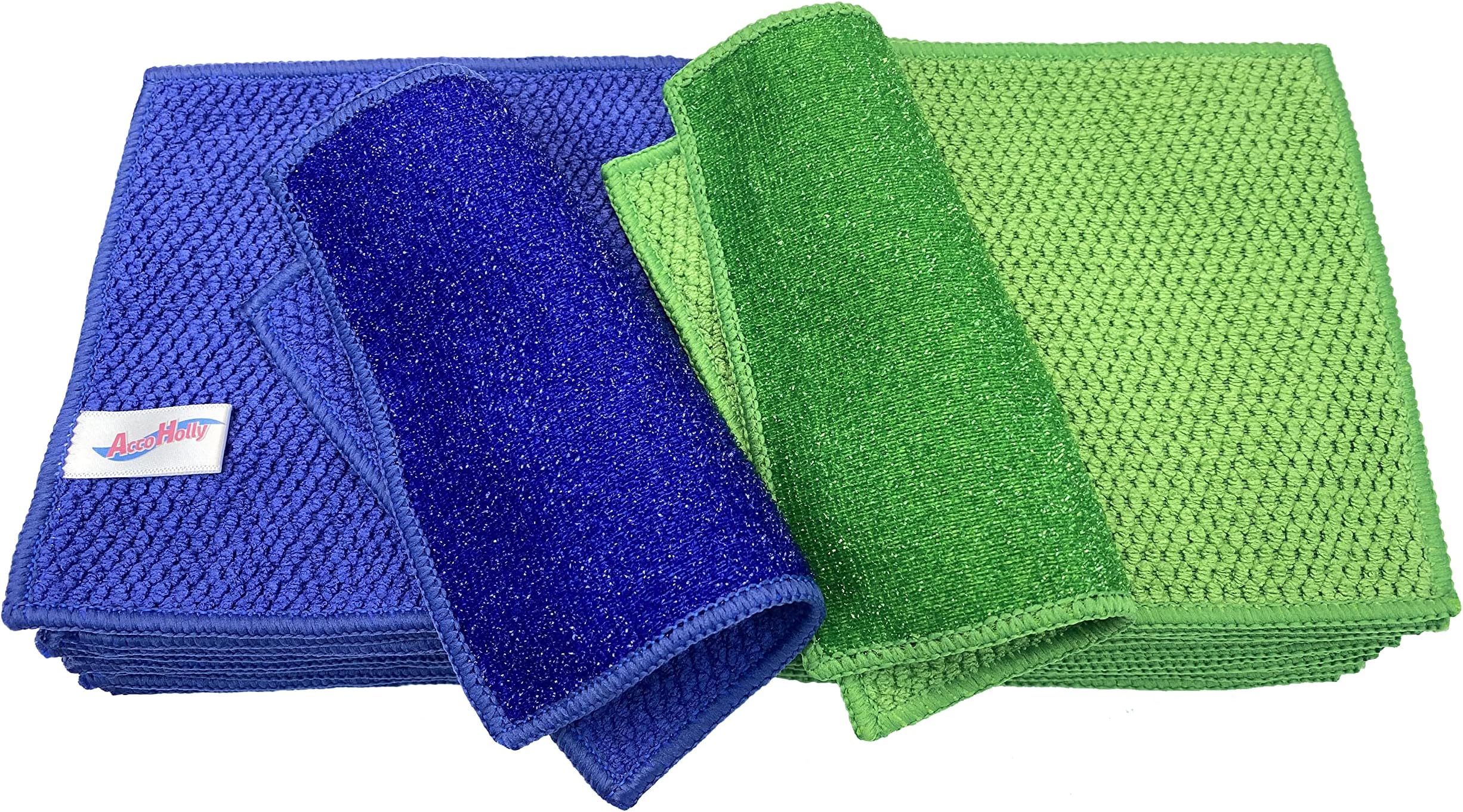 Amazon.com: Polyte Premium Microfiber Kitchen Dish Wash and Scrub Mesh ...