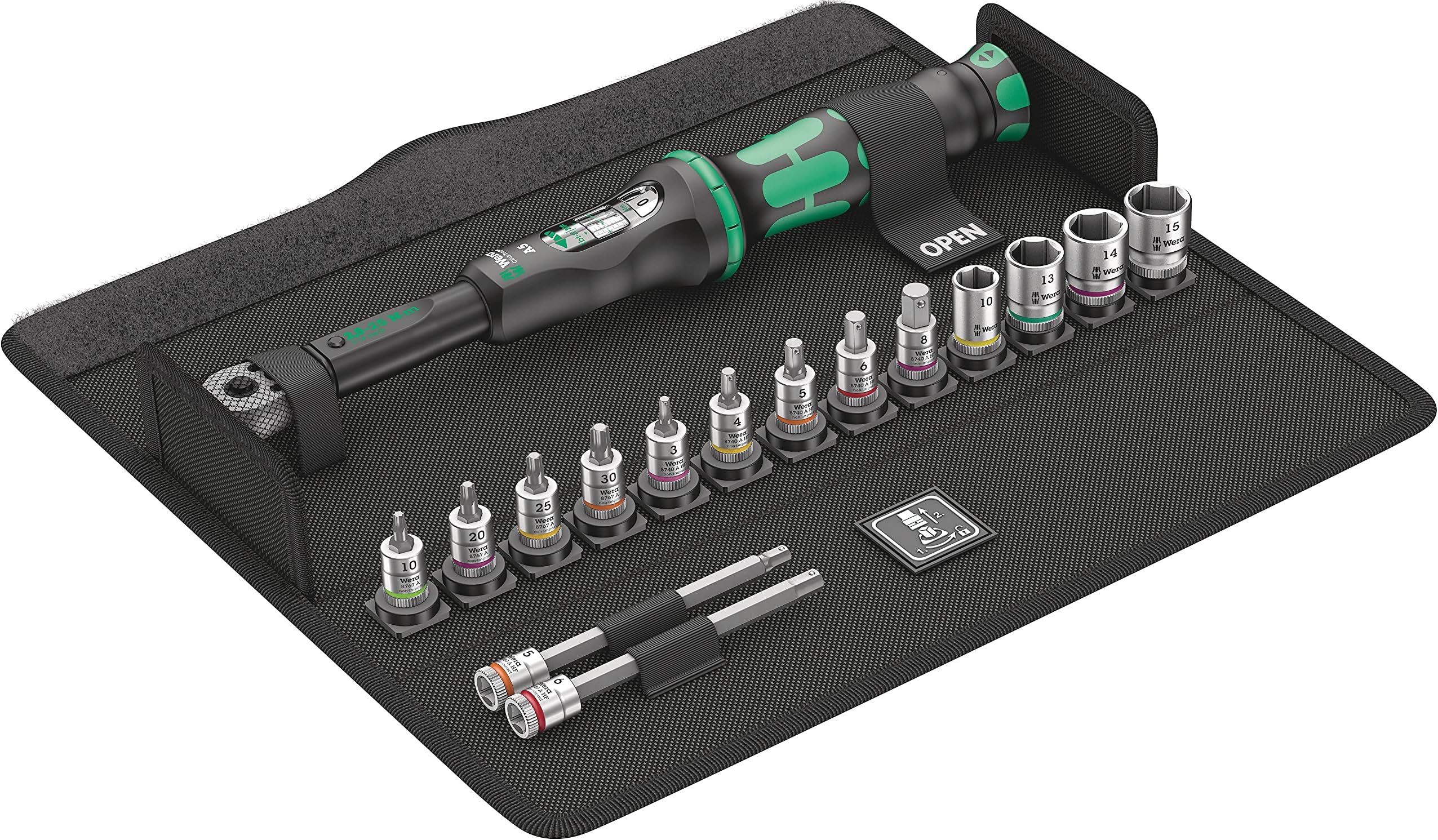 Amazon.com: Wera Click-Torque A6 Torque wrench Hex 2 5-25 Nm : Tools ...