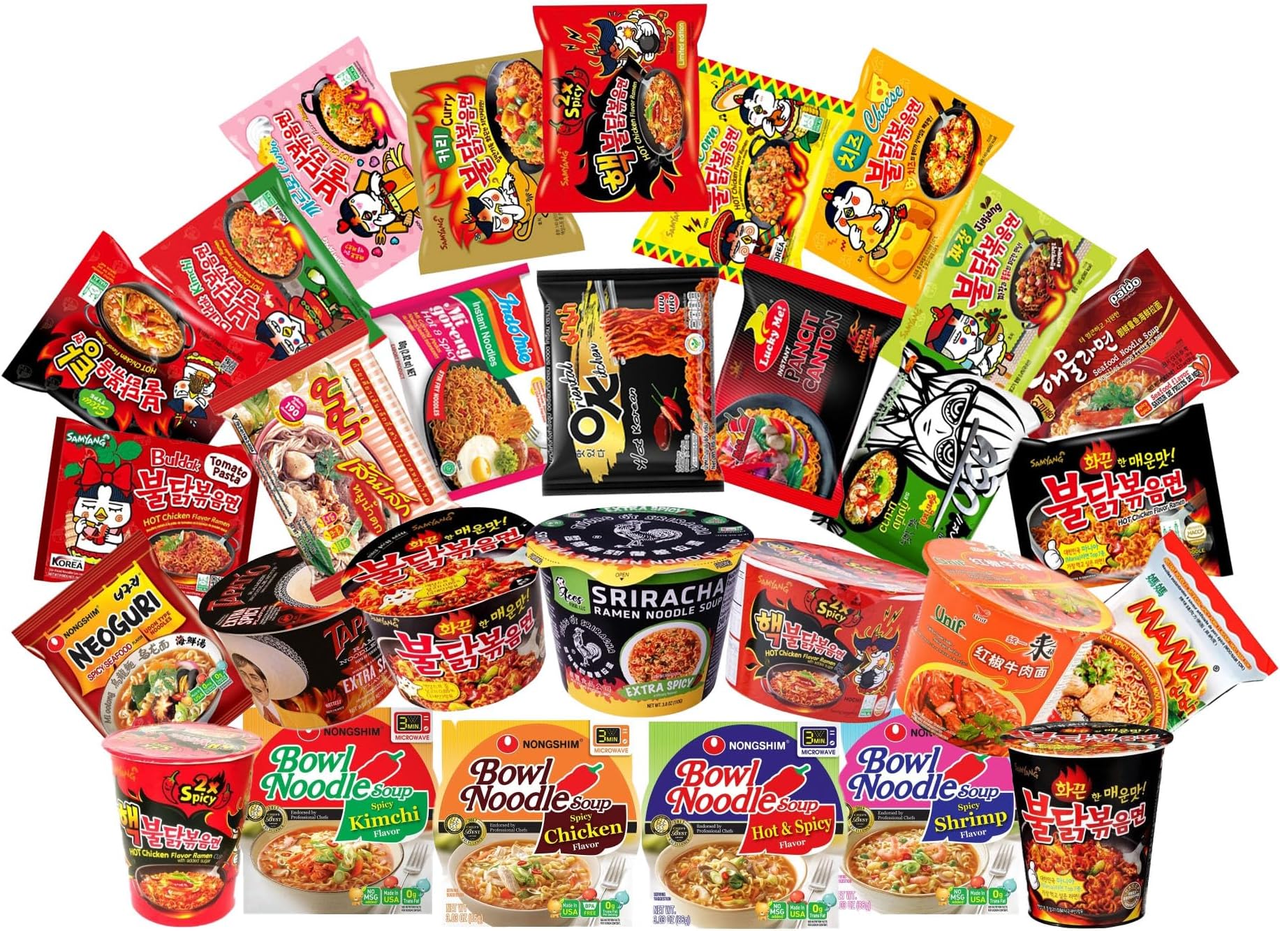 Amazon.com: Assorted Ramen Variety Bundle. Instant Noodle Box w/Fortune ...