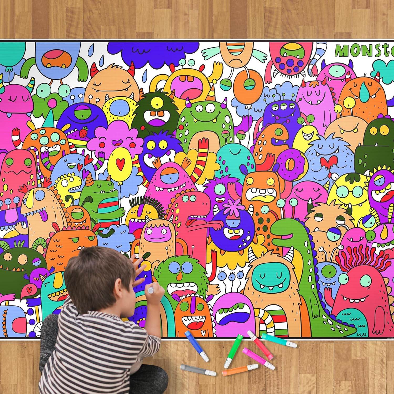 Amazon.com: Giant Coloring Poster - Premium Jumbo Coloring Sheets for ...